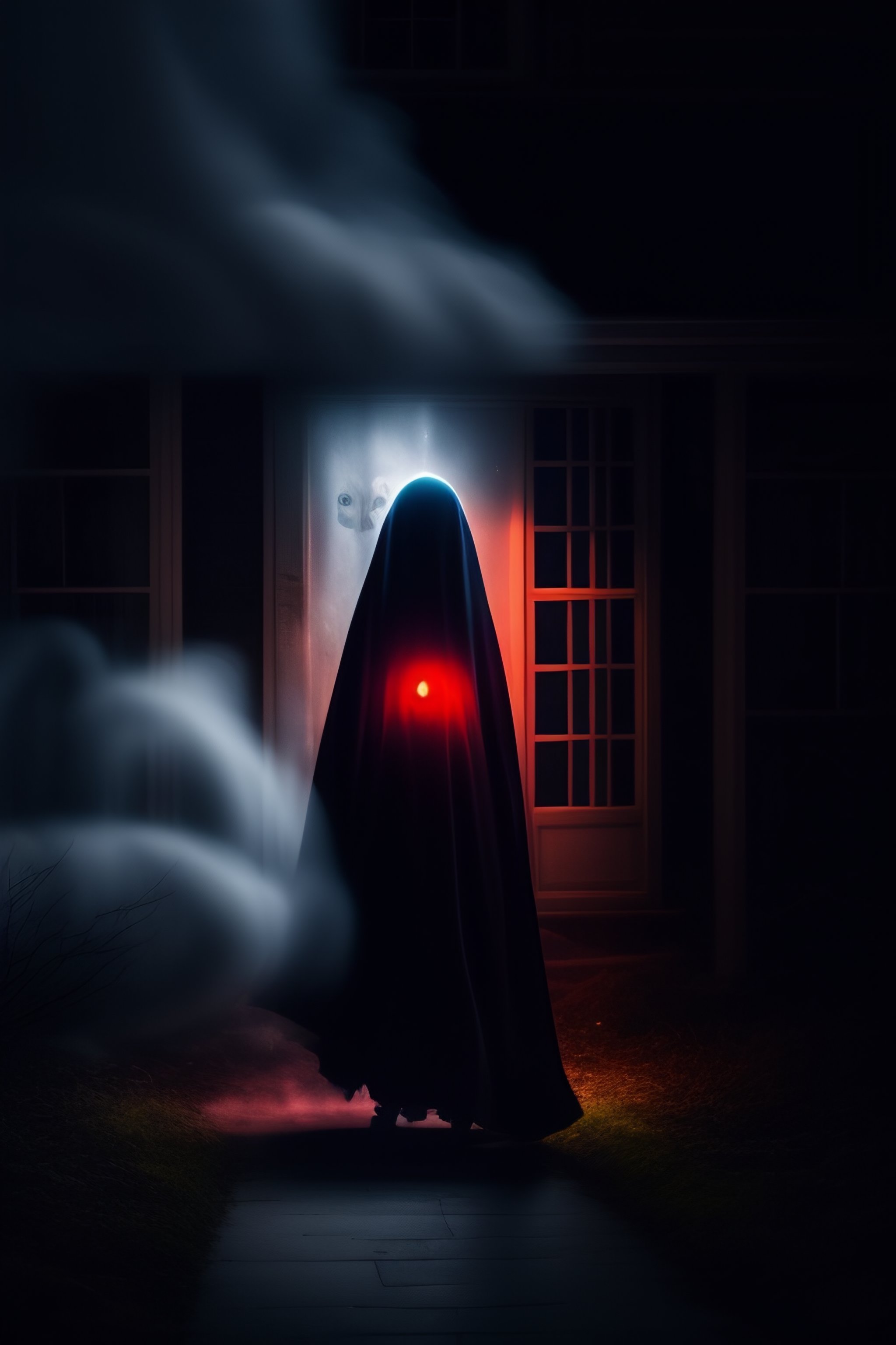 Lexica - Creepy ghost with thousand eyes in the faces, full of blood ...