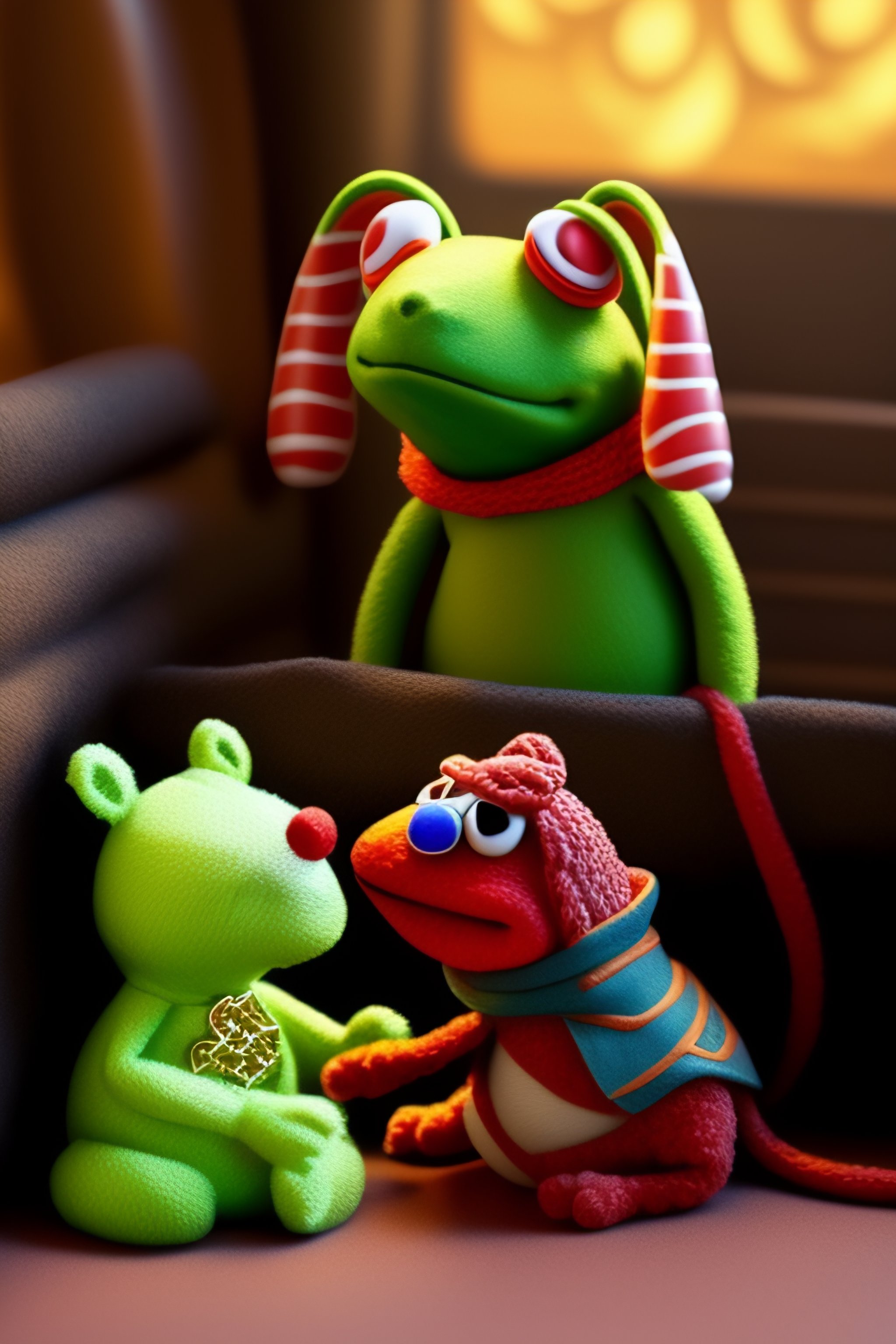 Lexica - Ahsoka tano, fighting, kermit the frog, anime
