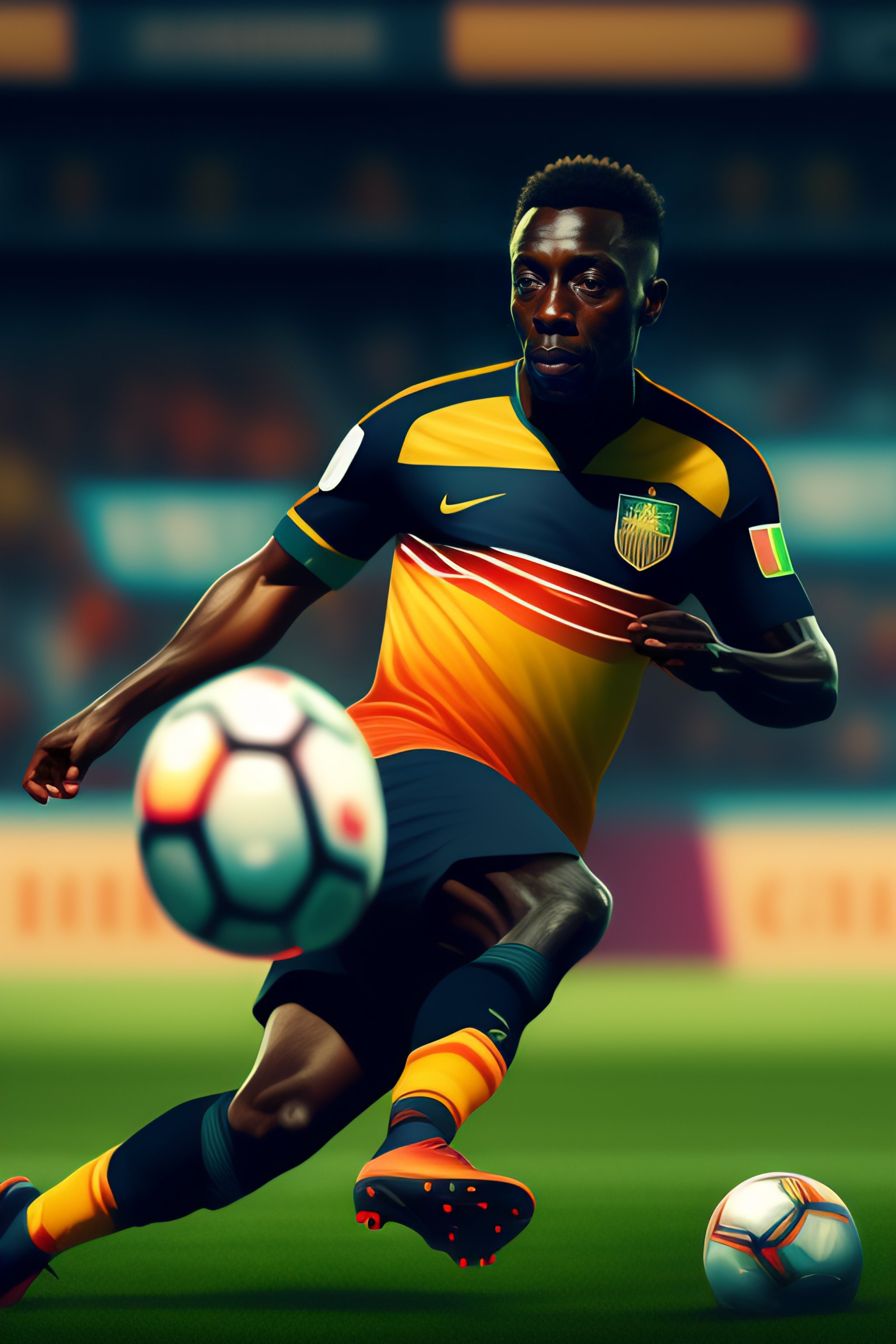 Lexica - Pelé, 2026 soccer world cup, intricate, highly detailed, sharp ...