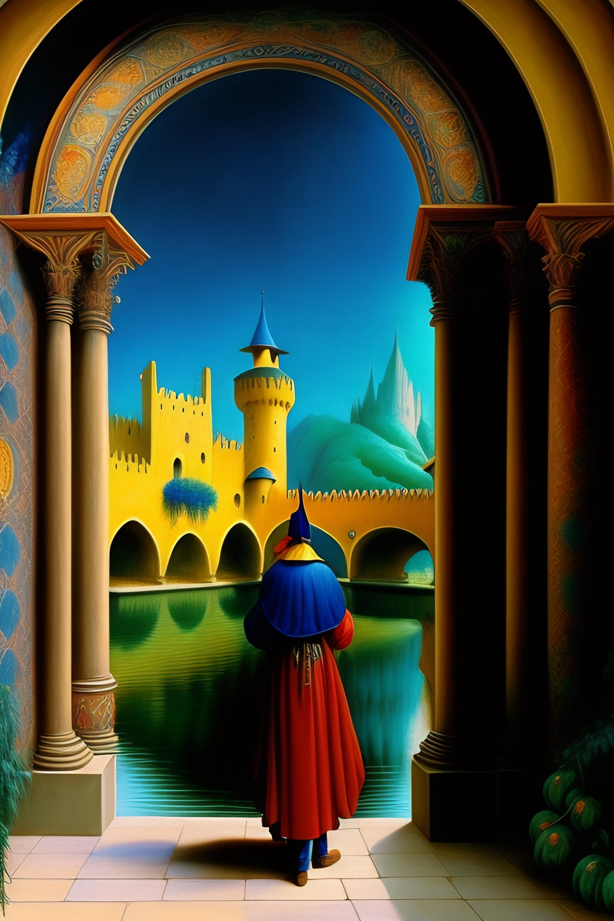 Lexica - Jester by Bosch, matte painting fairytale, magic realism ...