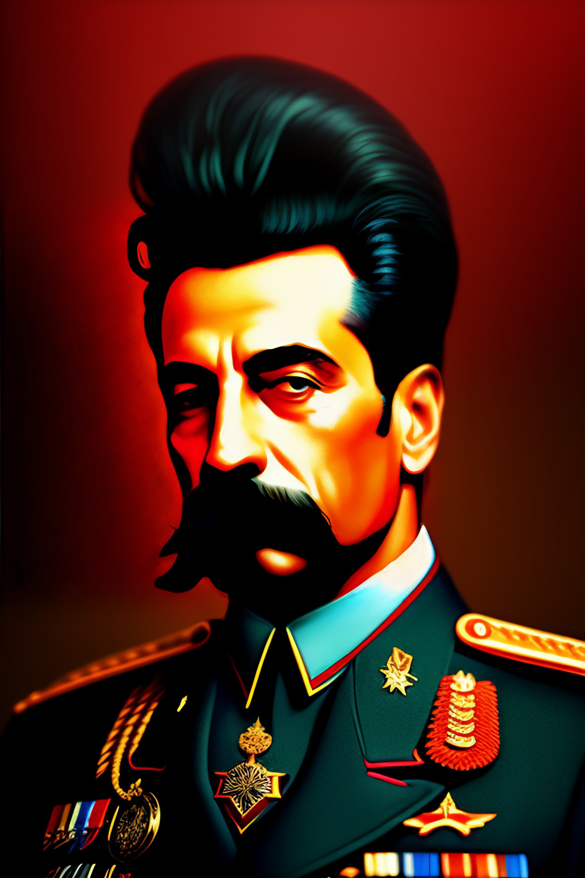Lexica - Punk portrait of Stalin