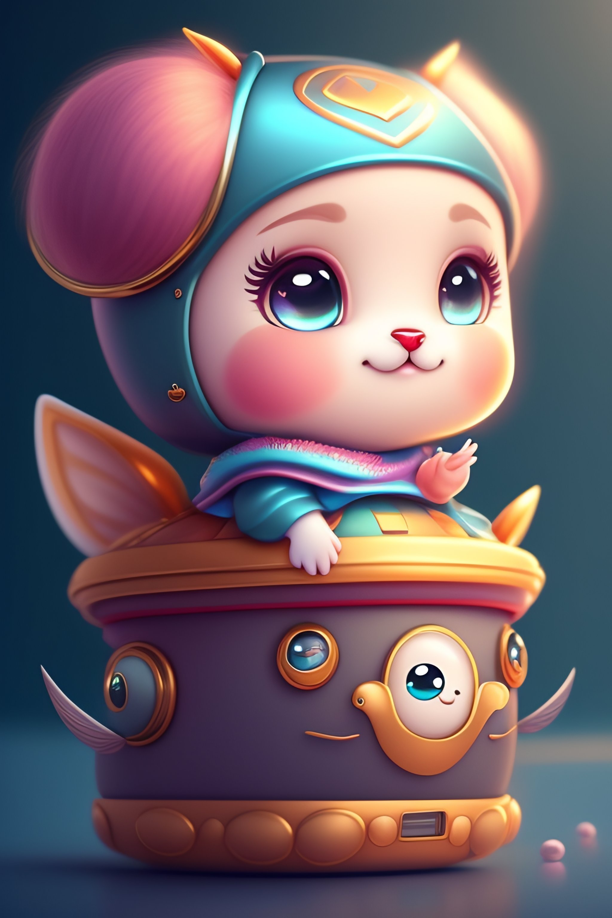 Lexica - Cute and adorable cartoon it baby, fantasy, dreamlike ...