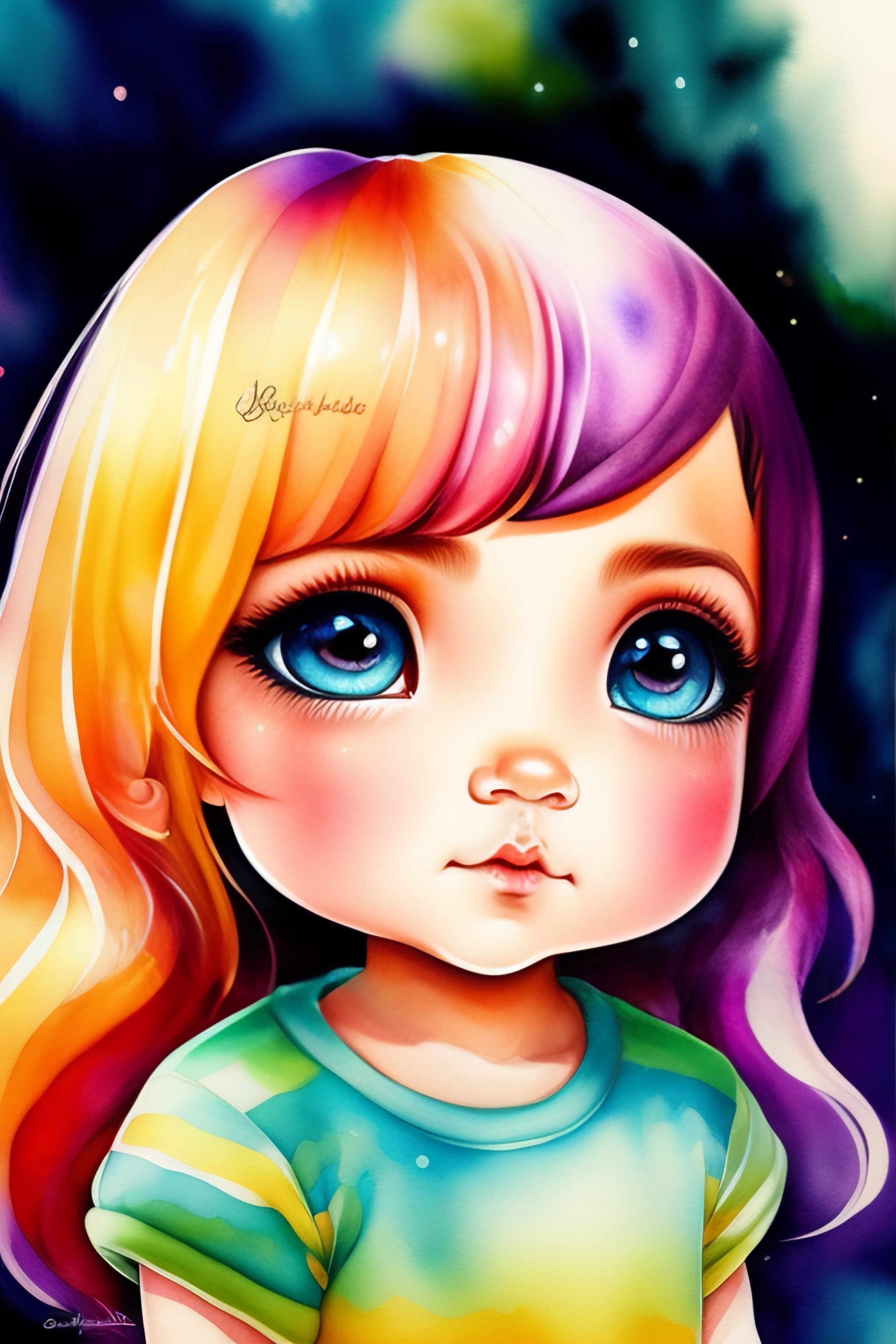 Lexica - Watercolor, highly detailed, cartoon chibi, pastels, child ...