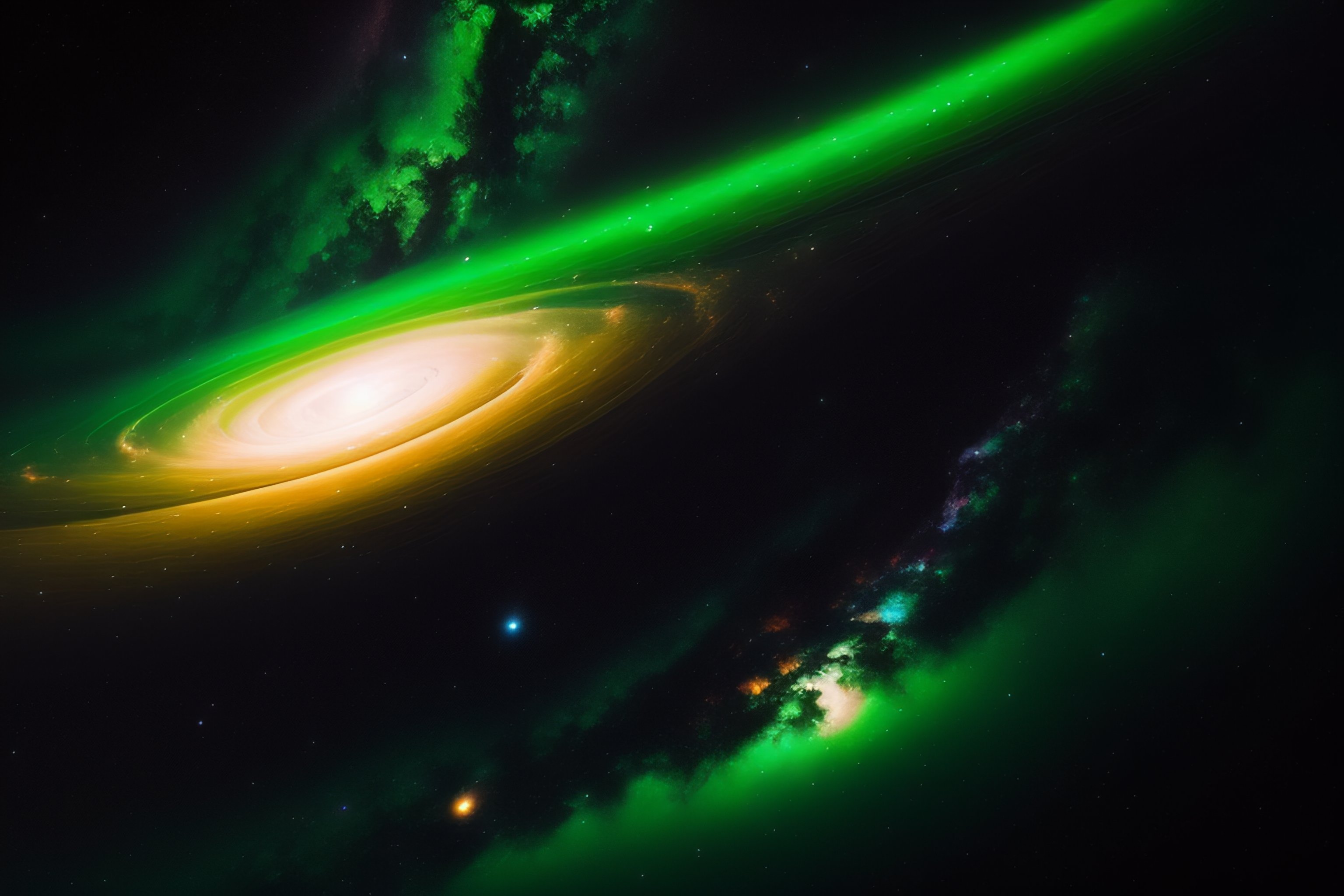 Lexica - Green and black scheme colors, black and green galaxy, space ...