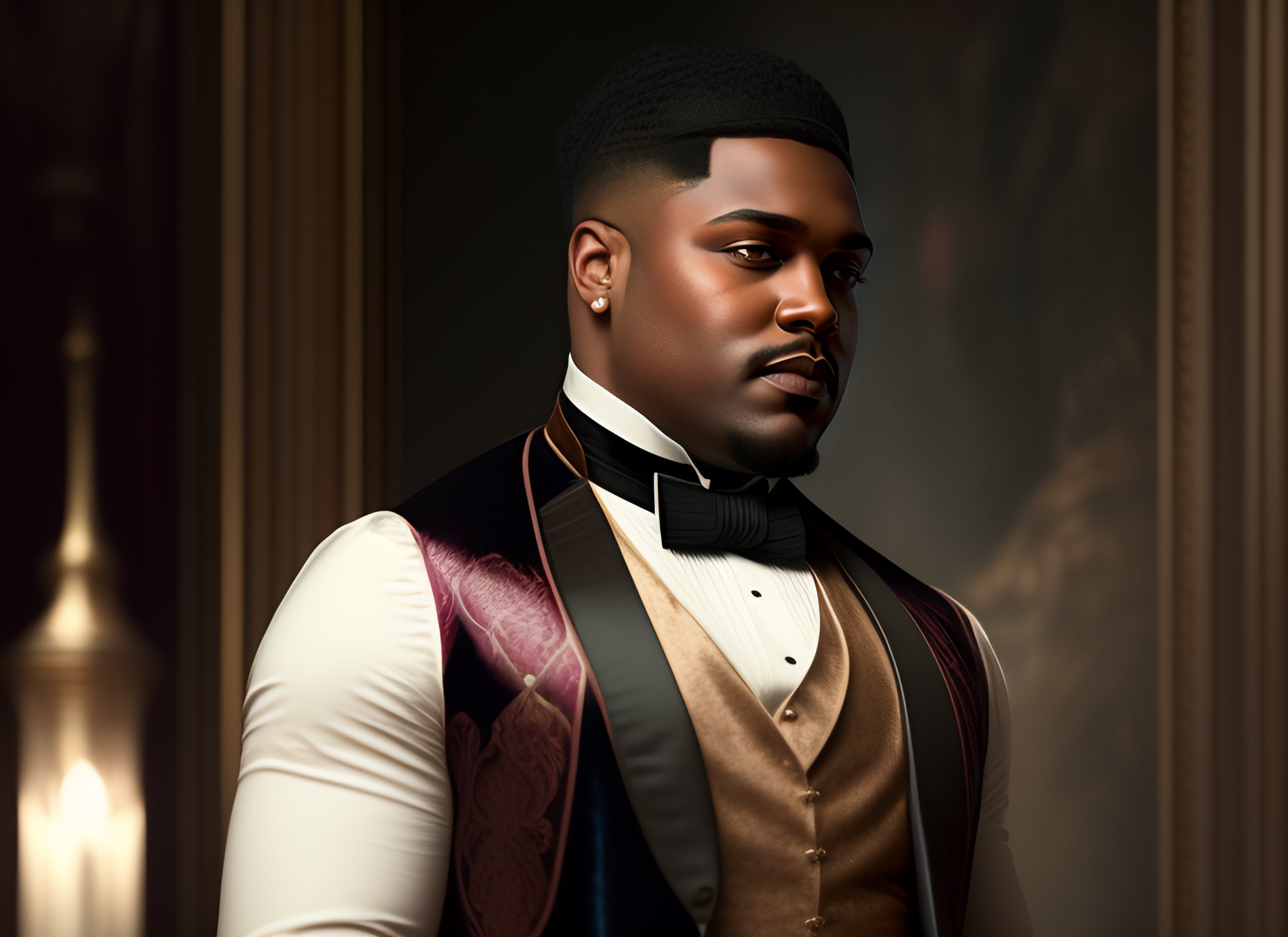 Lexica - Omar Benson Miller the actor official portrait of a victorian ...