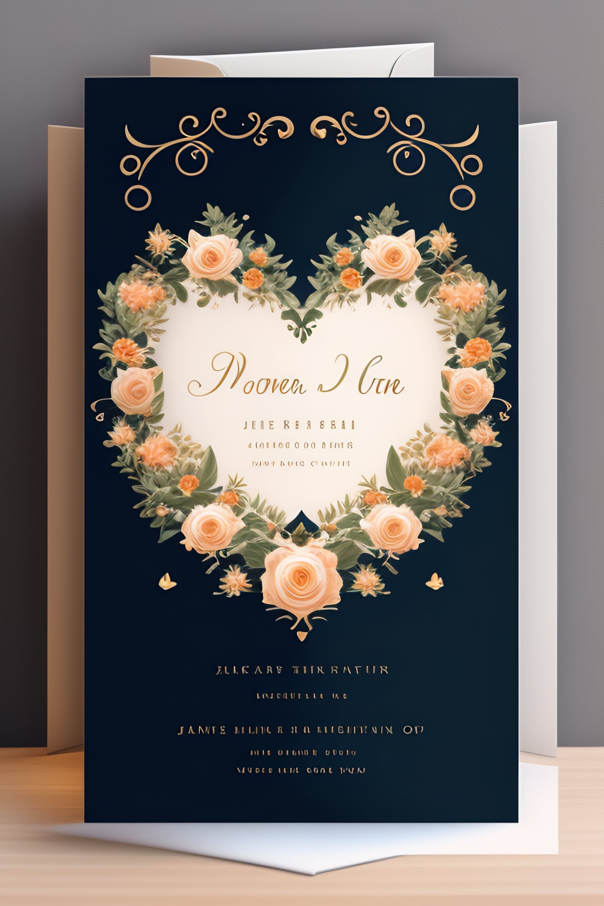 Lexica - Wedding card border design