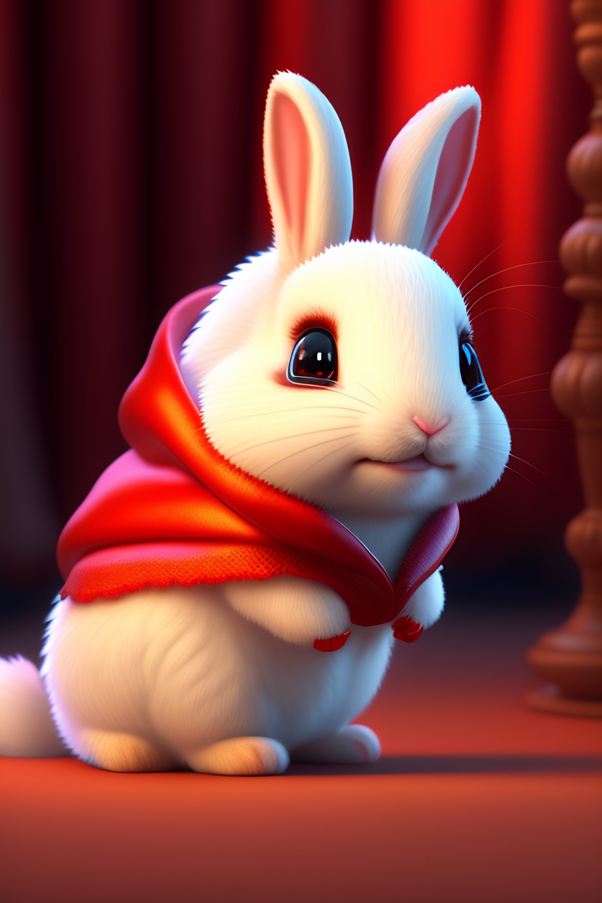 Lexica - Cute adorable little bunny and happy smiling greeting me with ...