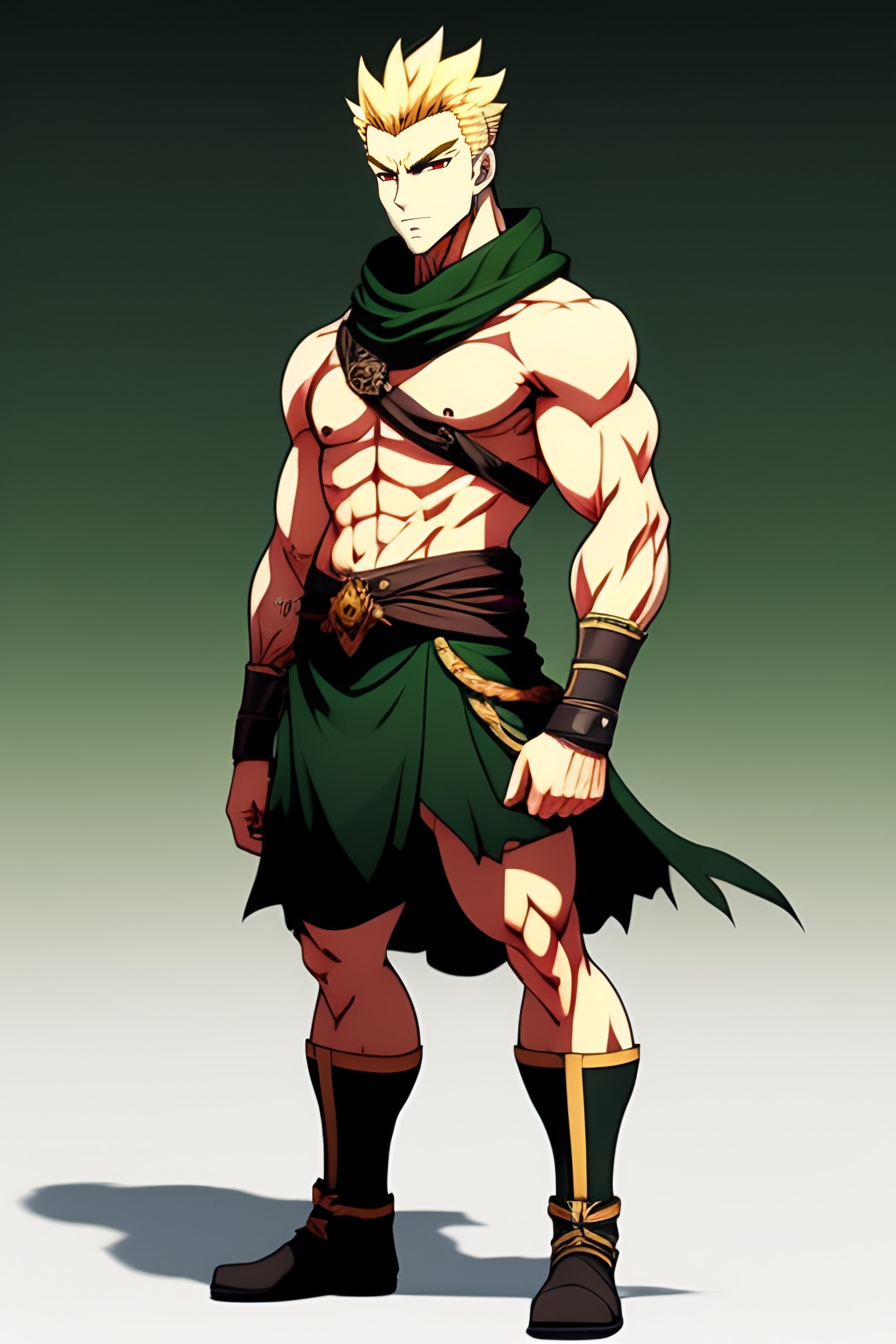 Lexica - Full-body Irish Celtic Druid warrior Very Short blonde Hair ...