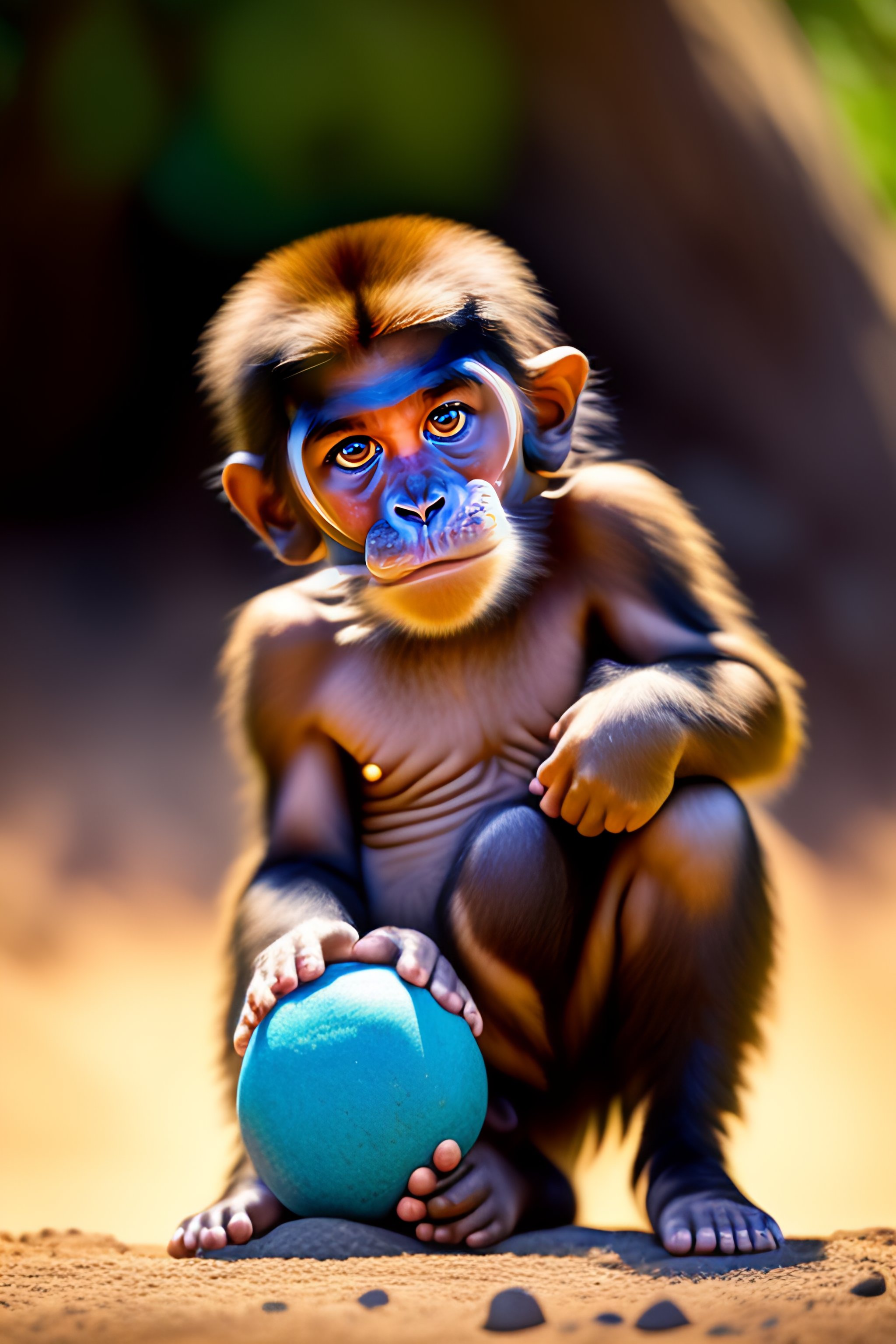 Lexica - “ full body photo of Lucy the Australopithecus afarensis ...