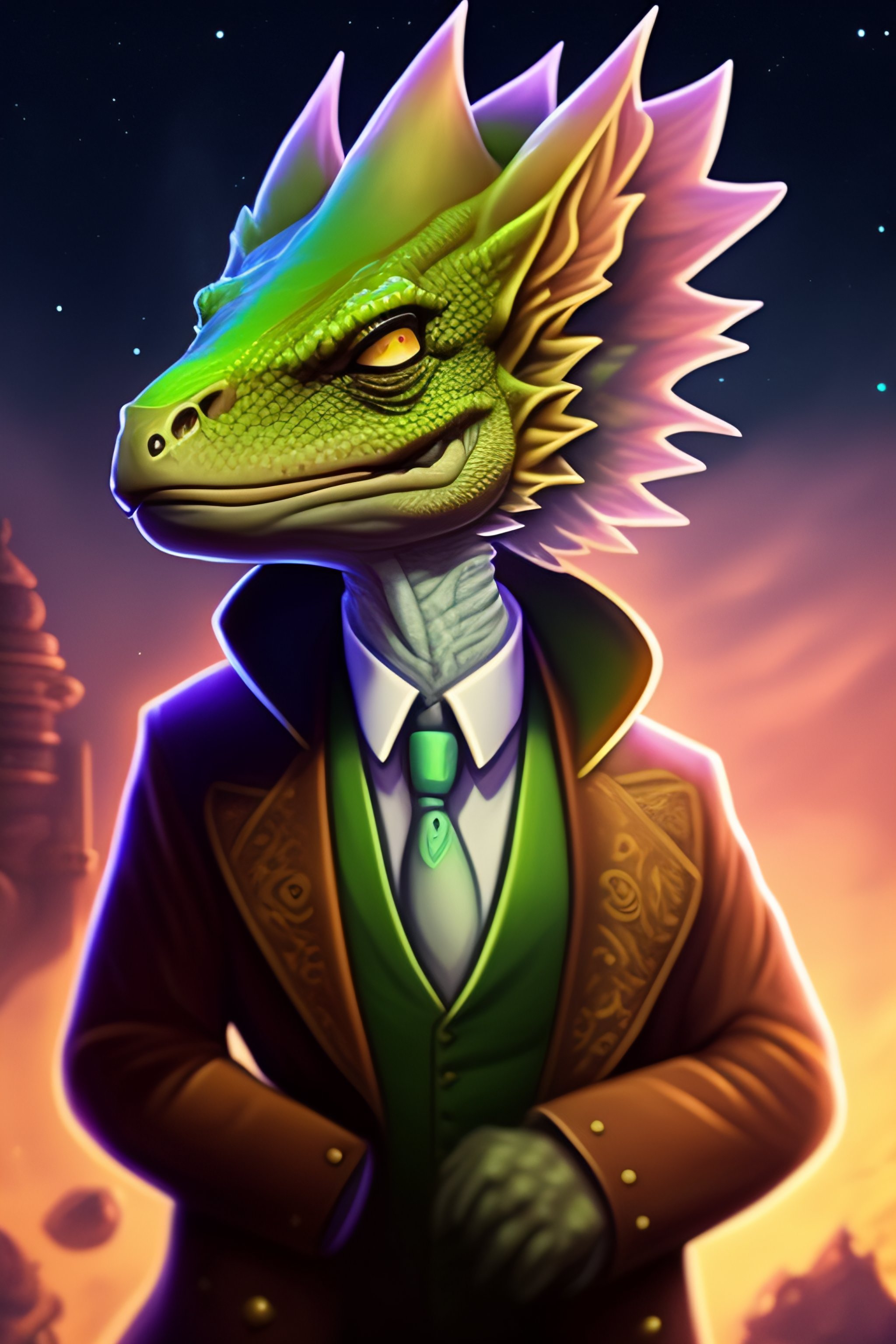 Lexica - Lizzard Rick and Morty style