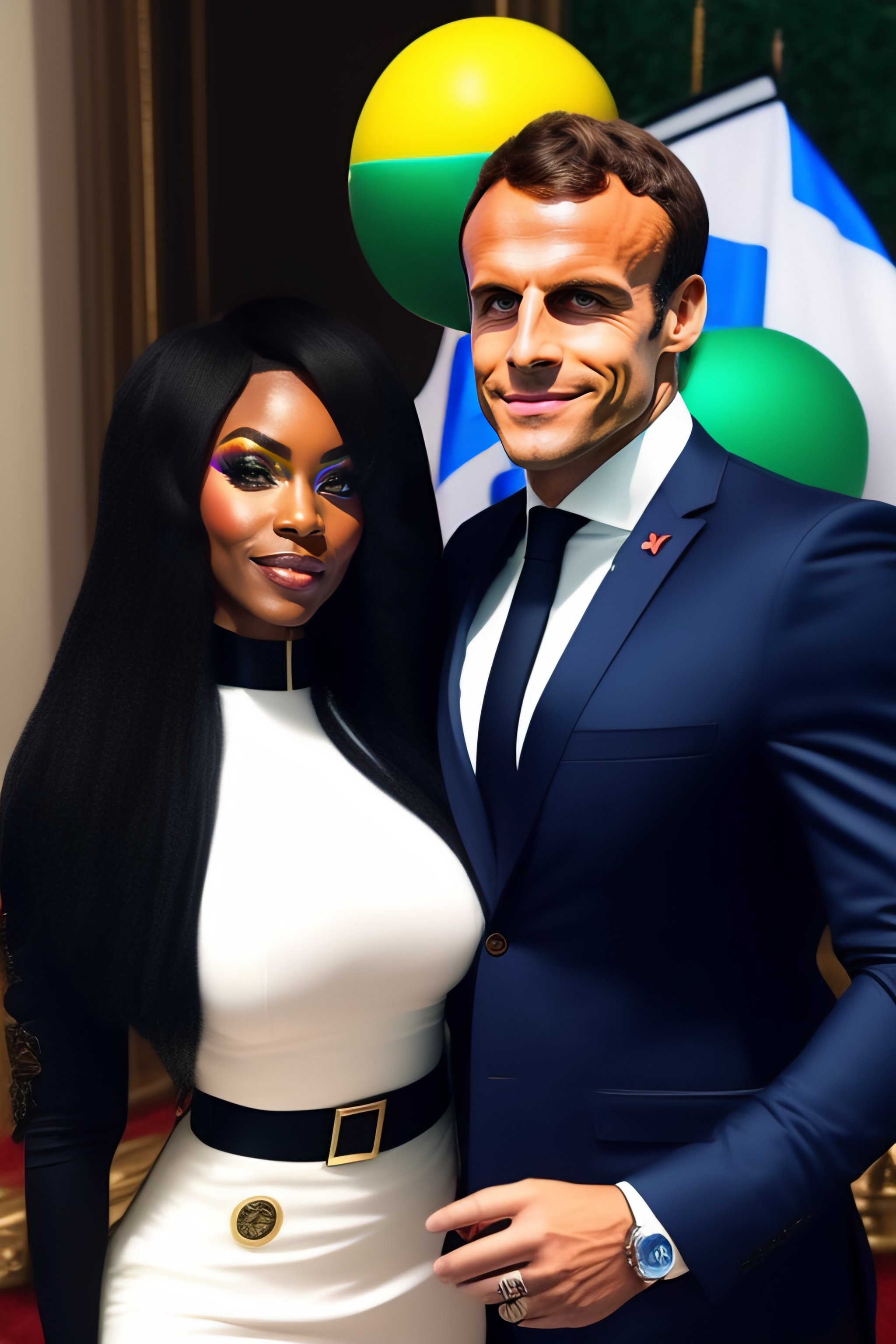 Lexica - Macron with cosplay Illaoi league of legends character