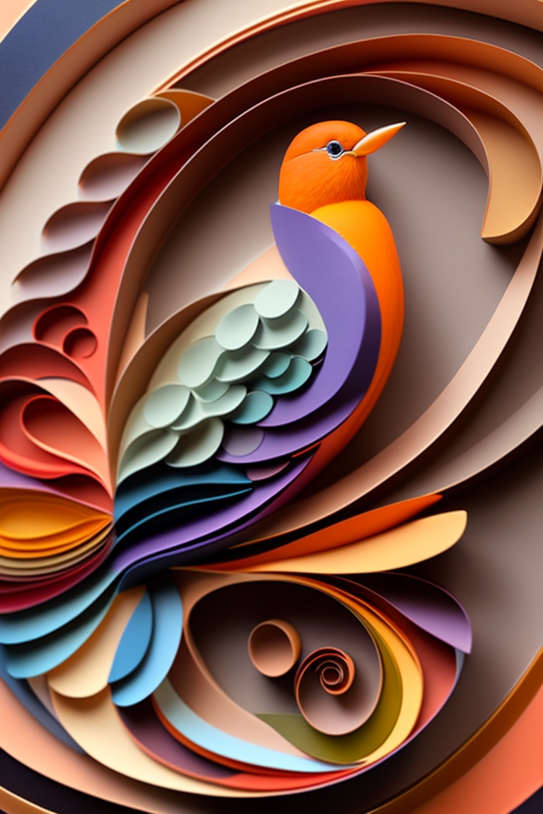 Lexica - Picture of paper quilling style, quilling