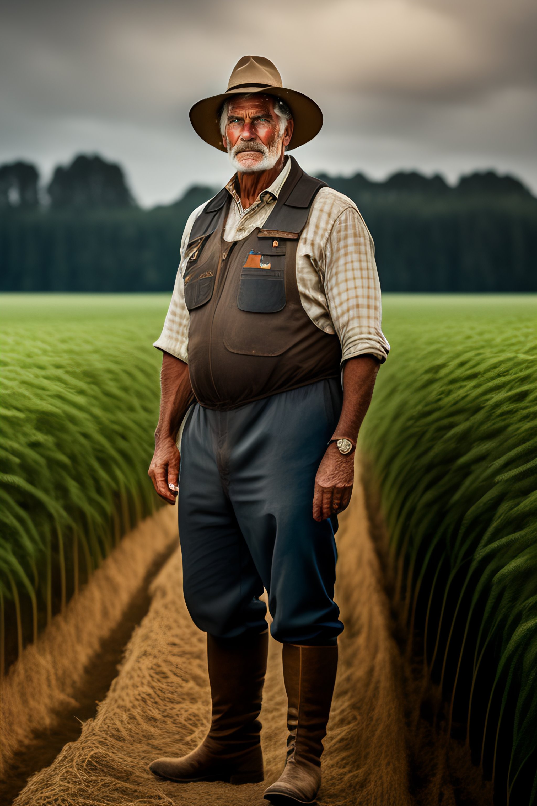 Lexica - Portrait of a farmer