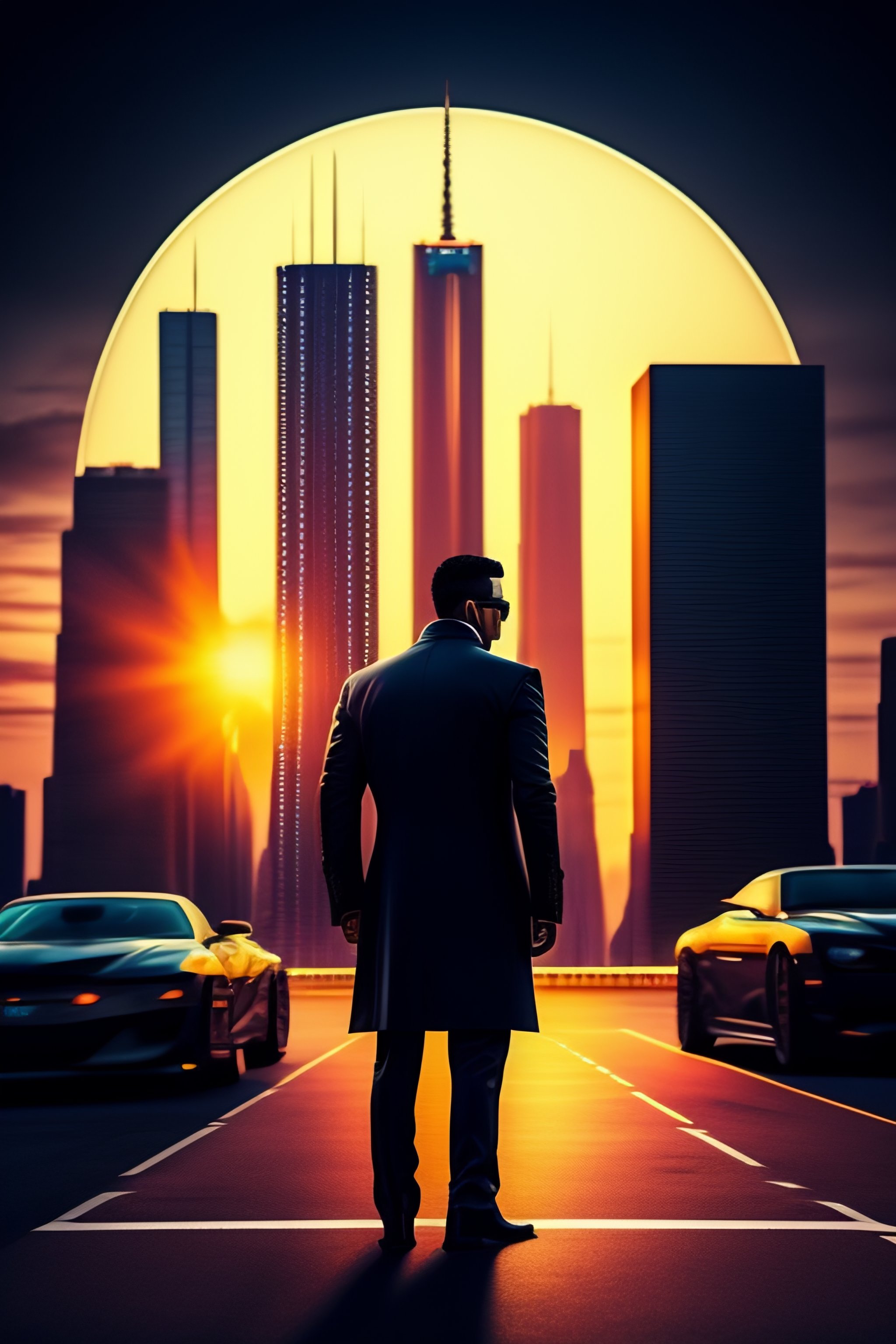 Lexica - New world order city, 8k, a street with future cars ...