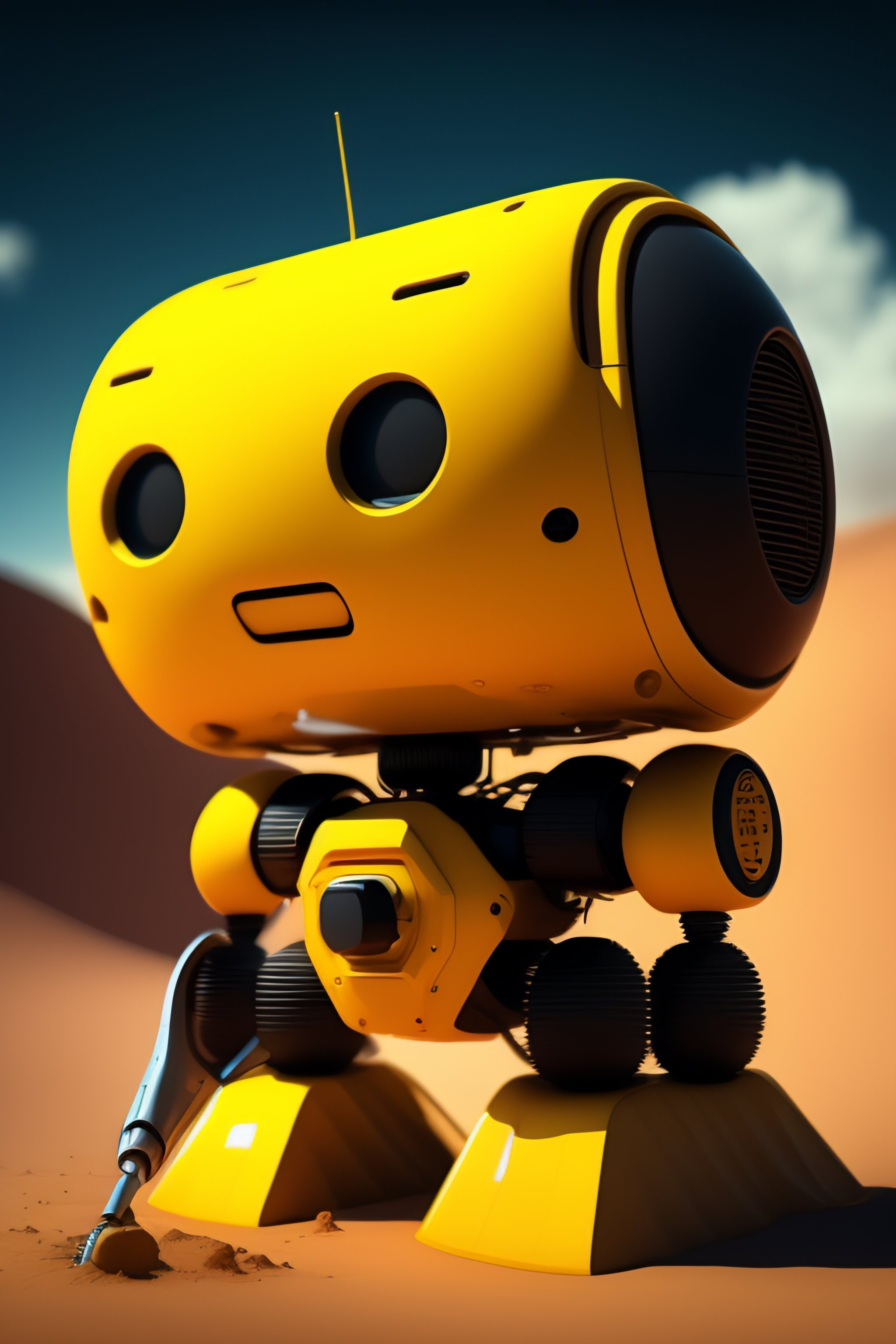 Lexica - Robot tierno amarillo