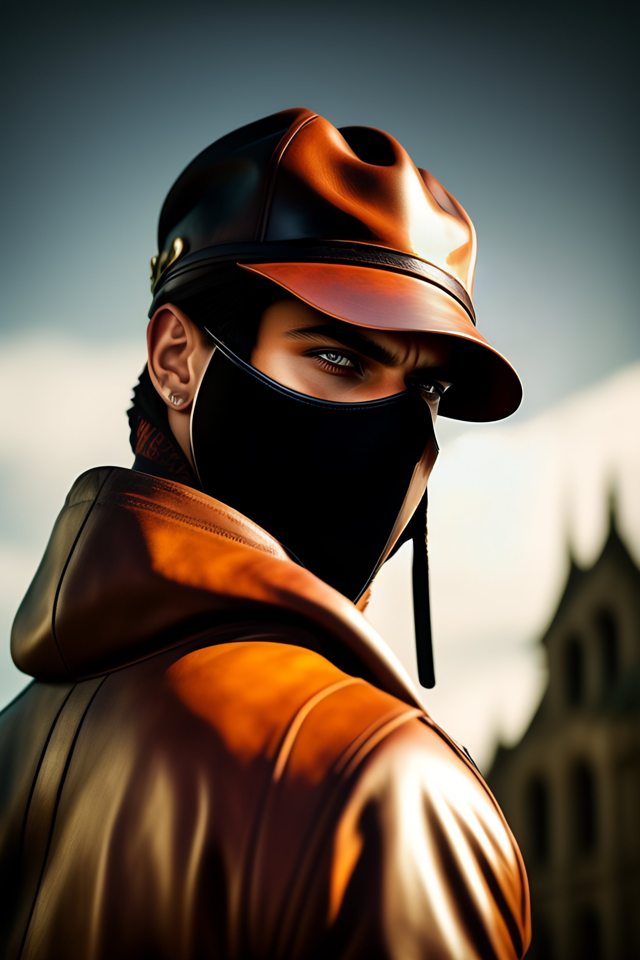 Lexica - Thug,full mask, in a leather jacket, the Middle Ages, without ...