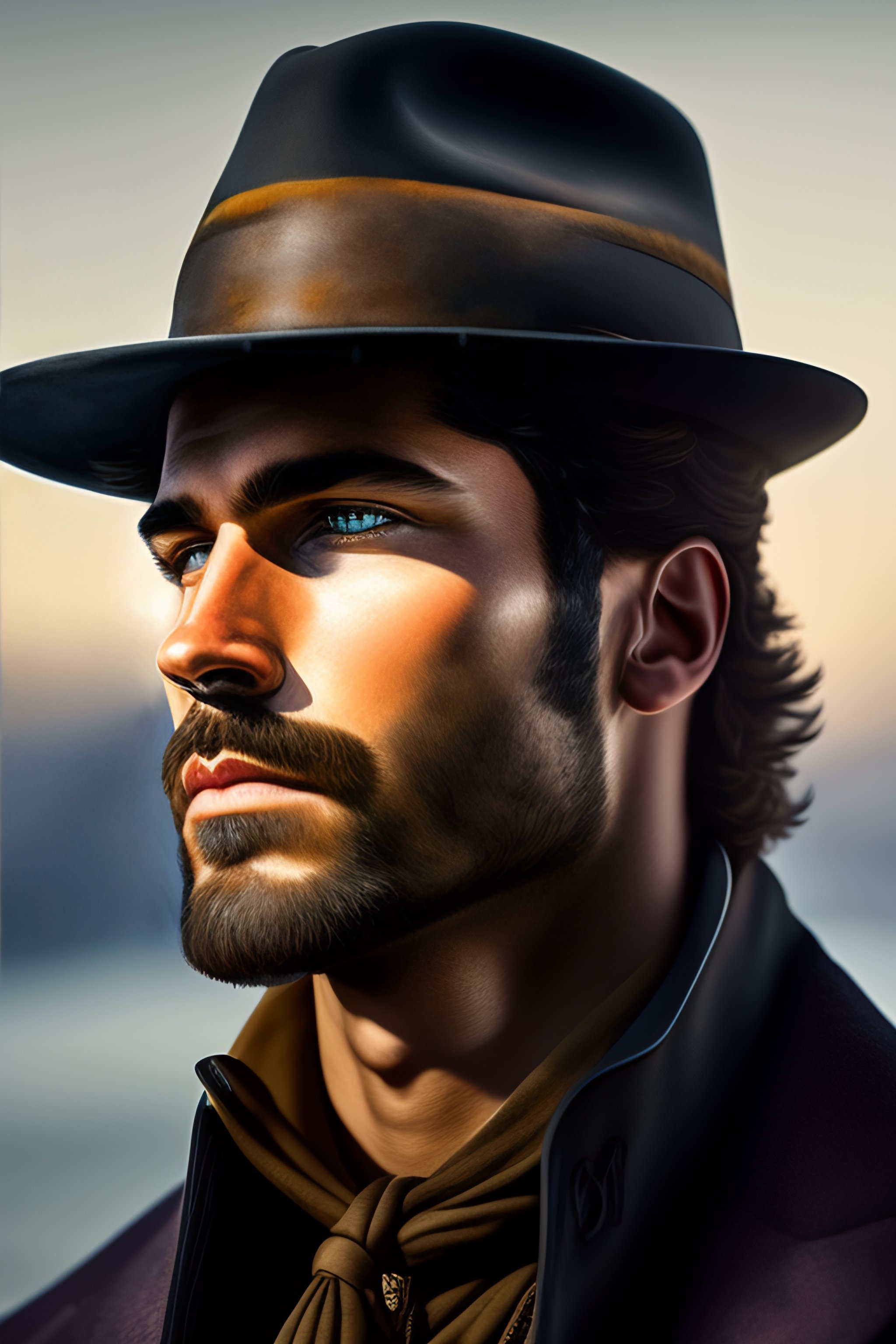 Lexica - Beautiful portrait, man, realistic detailed face portrait of a ...