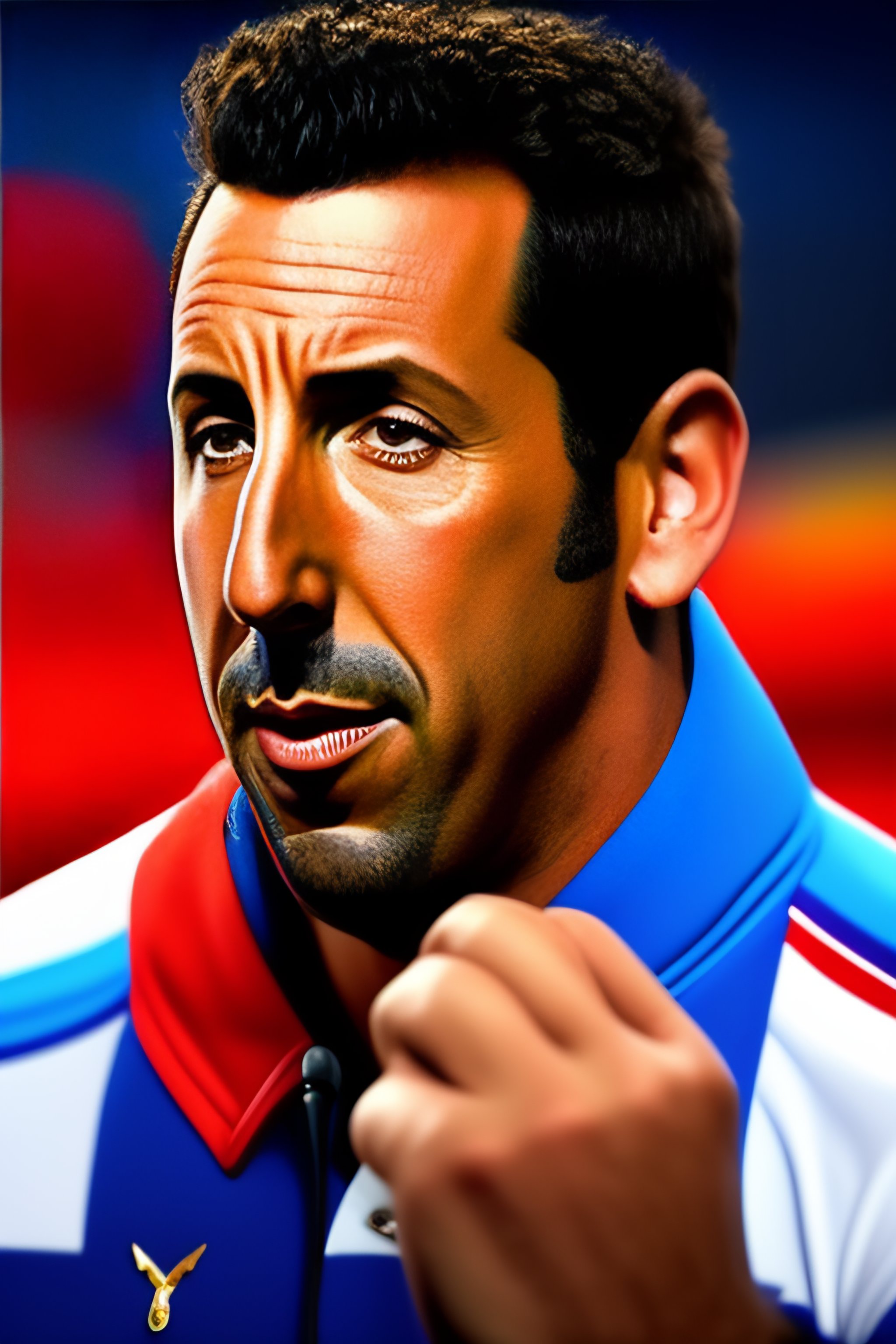 Lexica - Adam Sandler click remote, art, 3d