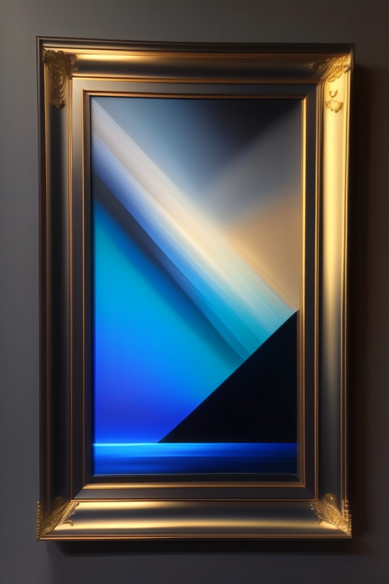 Lexica - "An abstract painting represents the contrast between light ...