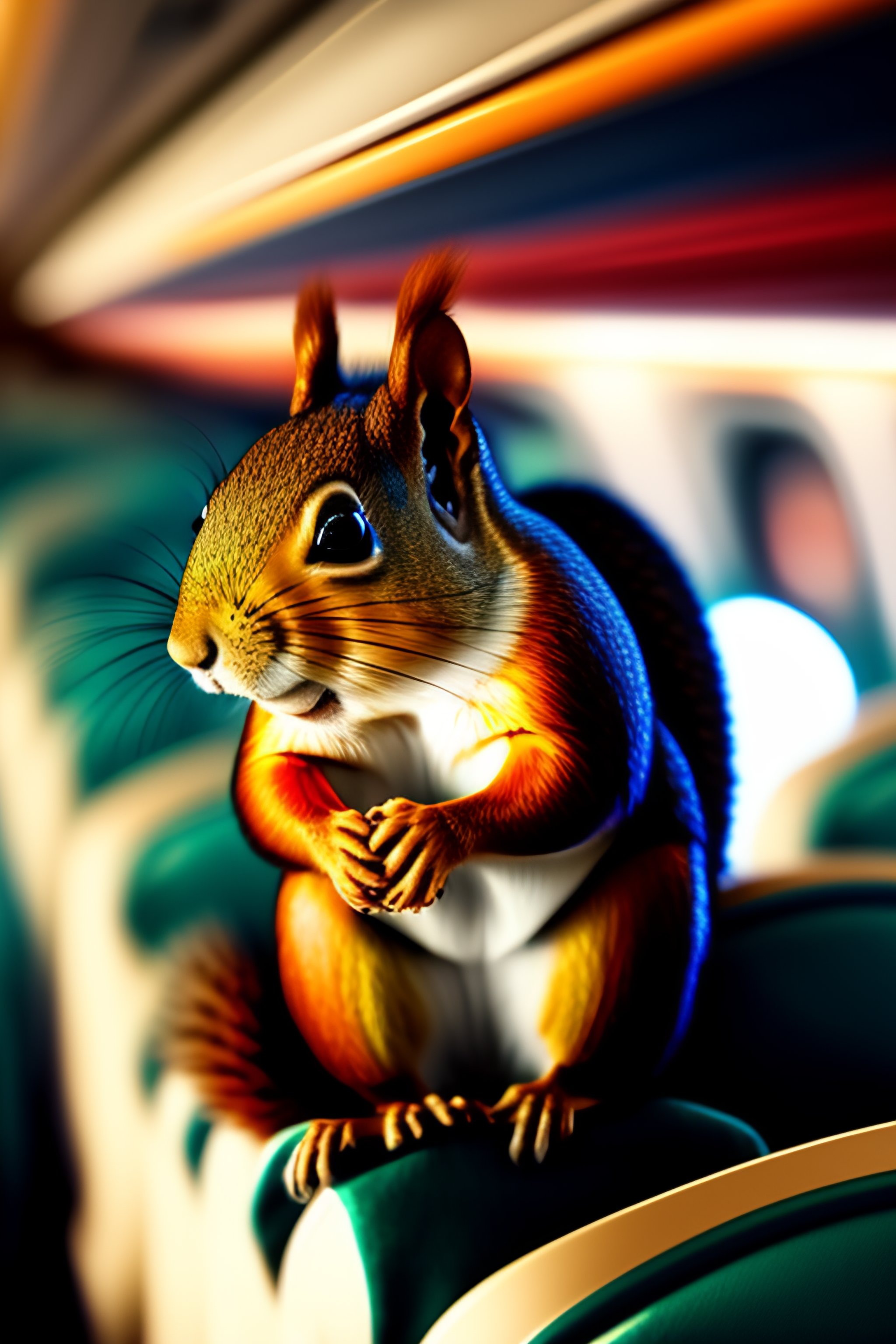 Lexica - Squirrel on plane