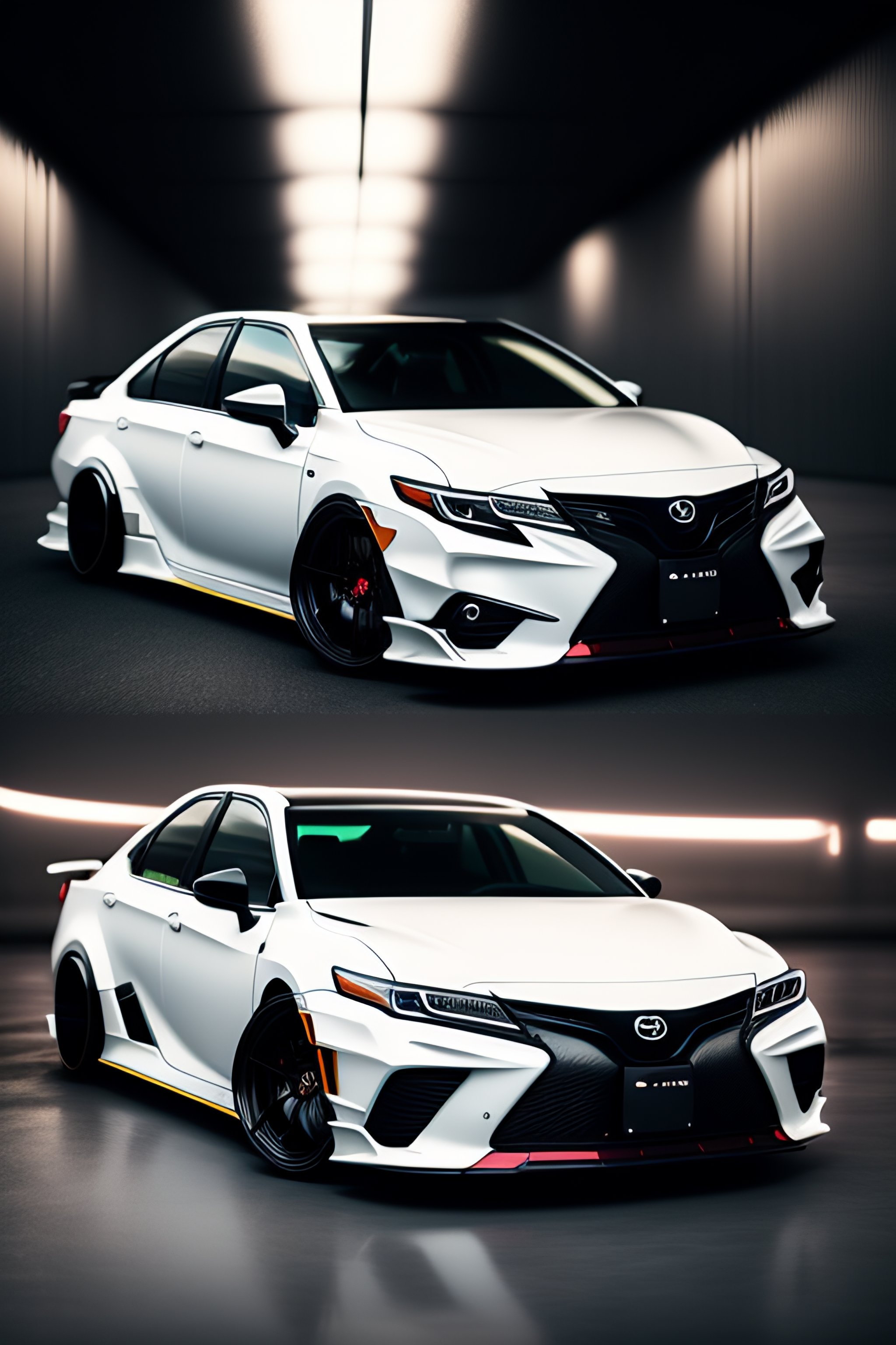 Lexica - Black toyota camry 55,8k resoultion, futuristic, cyberpunk ...