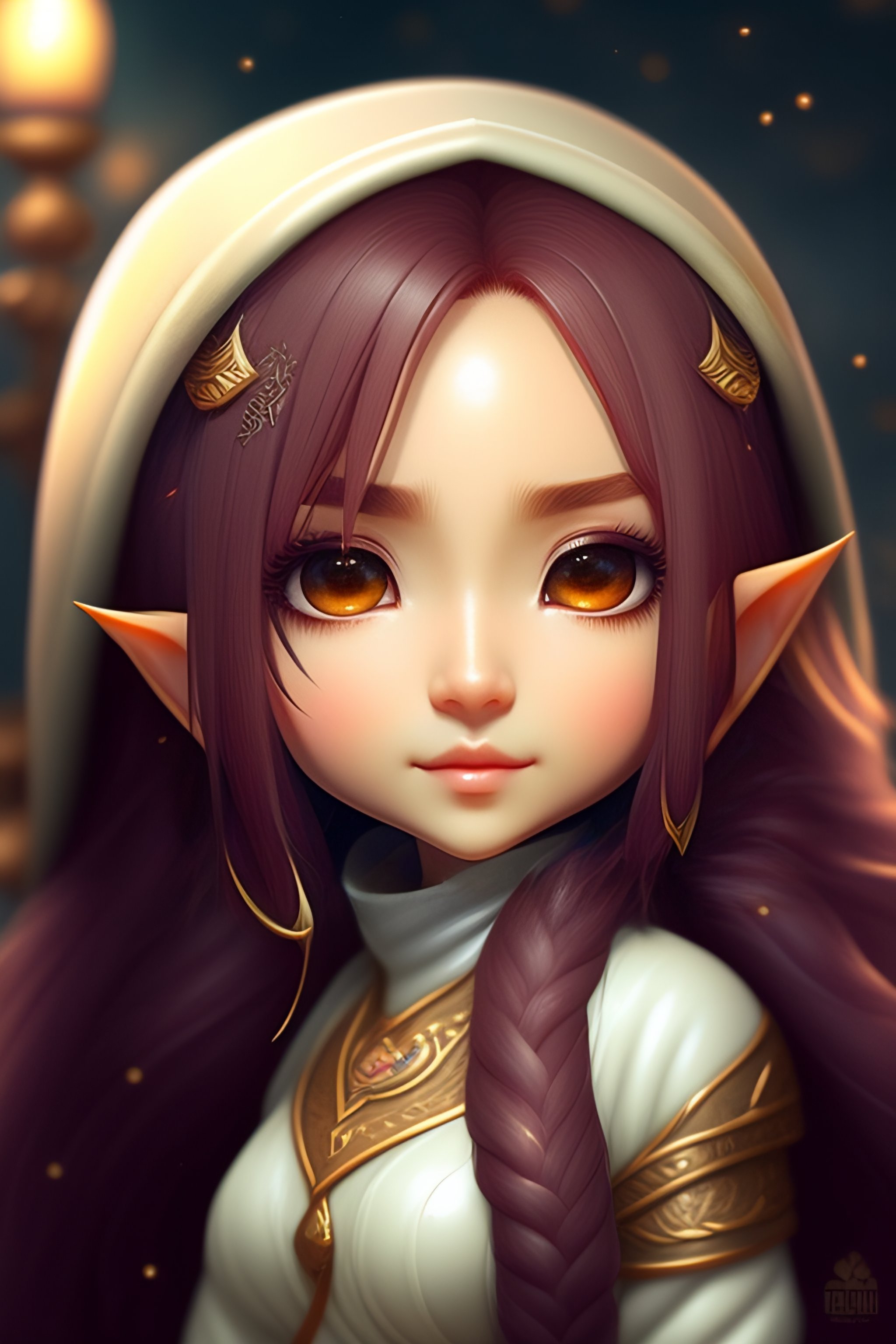 Lexica - Comfy elvish chibi goddess