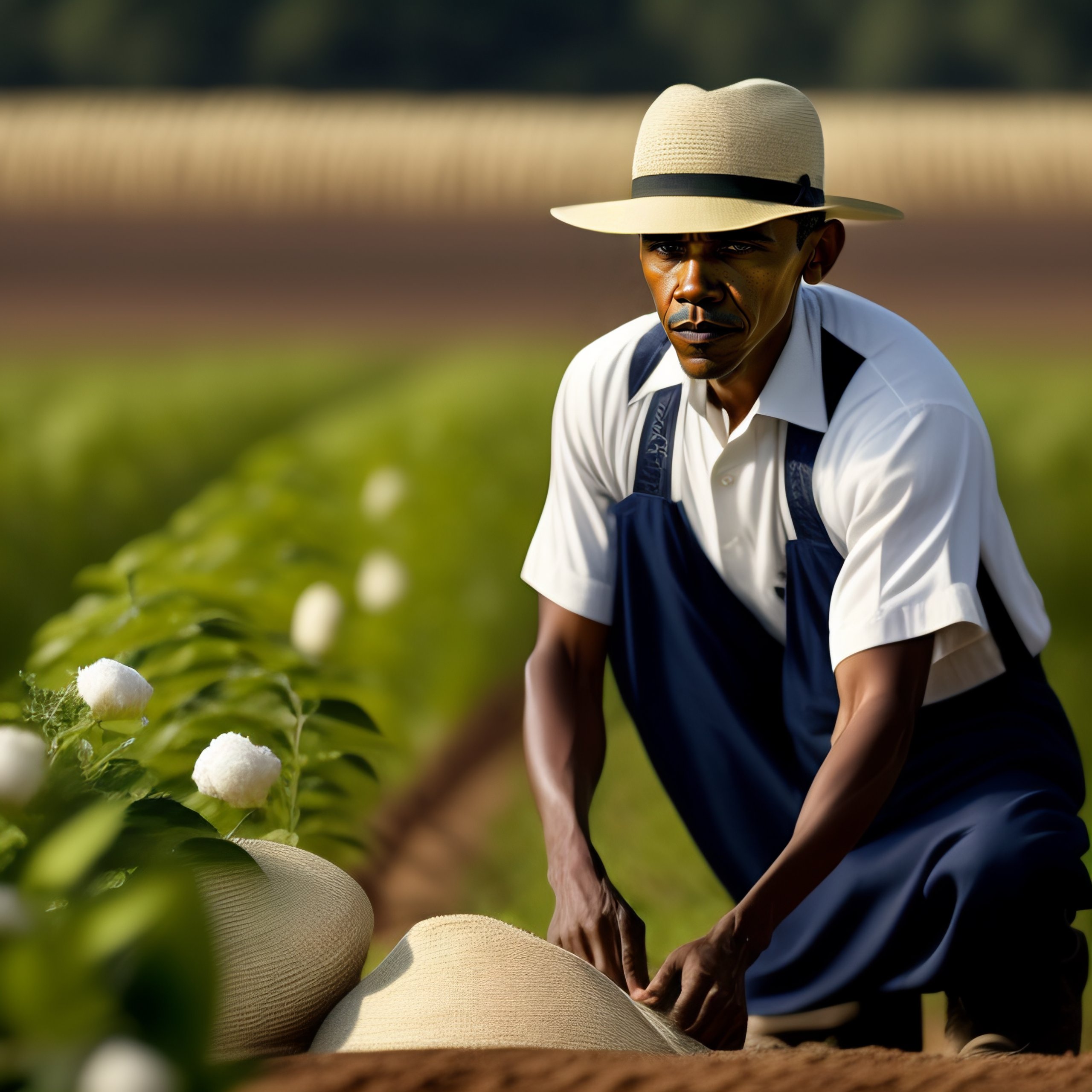 Lexica - Barack obama as a forced labour field worker us hand picking ...