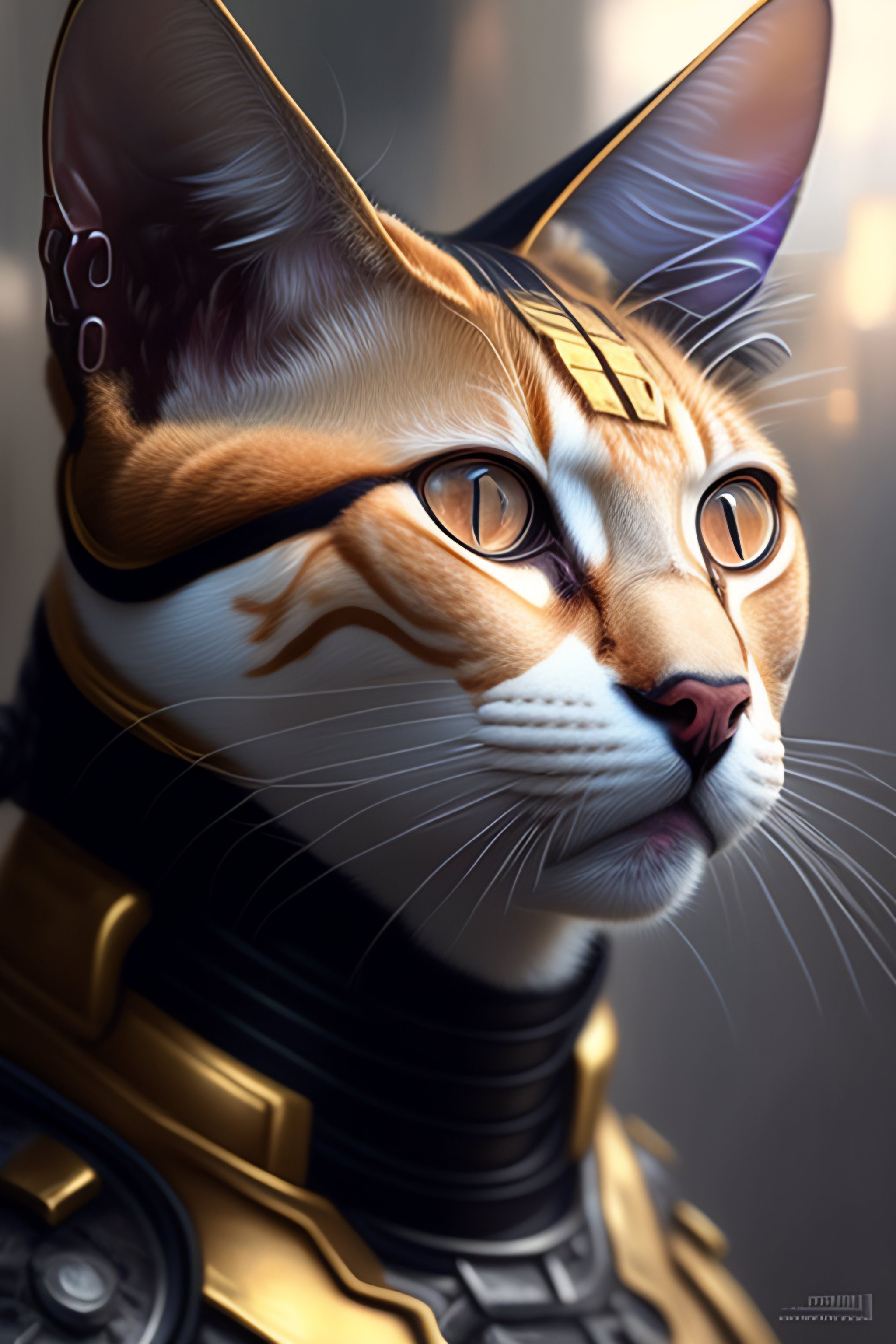 Lexica - A Balinese Cat as the doomslayer, realistic scifi cyberpunk ...