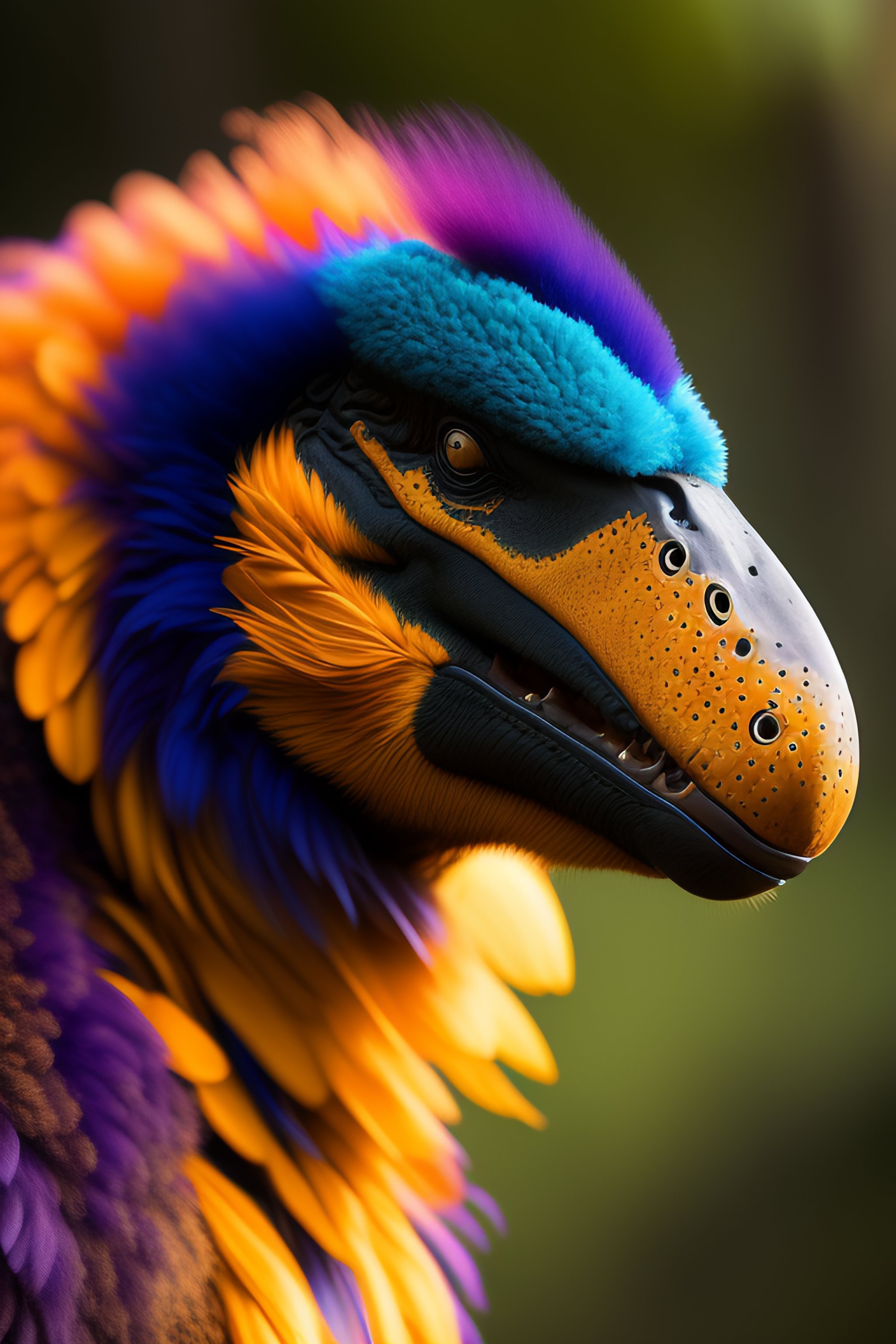 Lexica - Trex with feathers