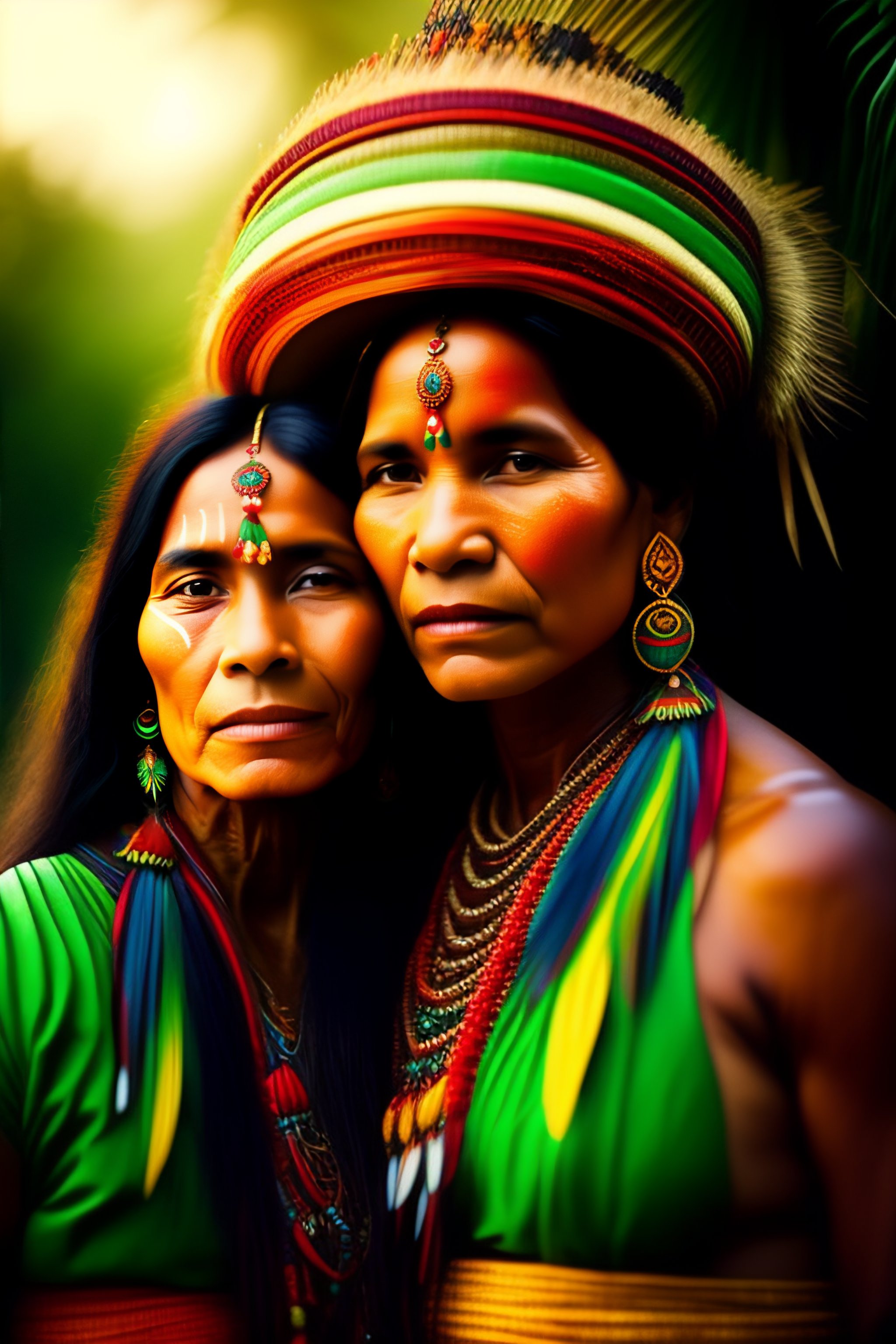 Lexica - Create an image in your mind of the Brazilian Indigenas tribe ...