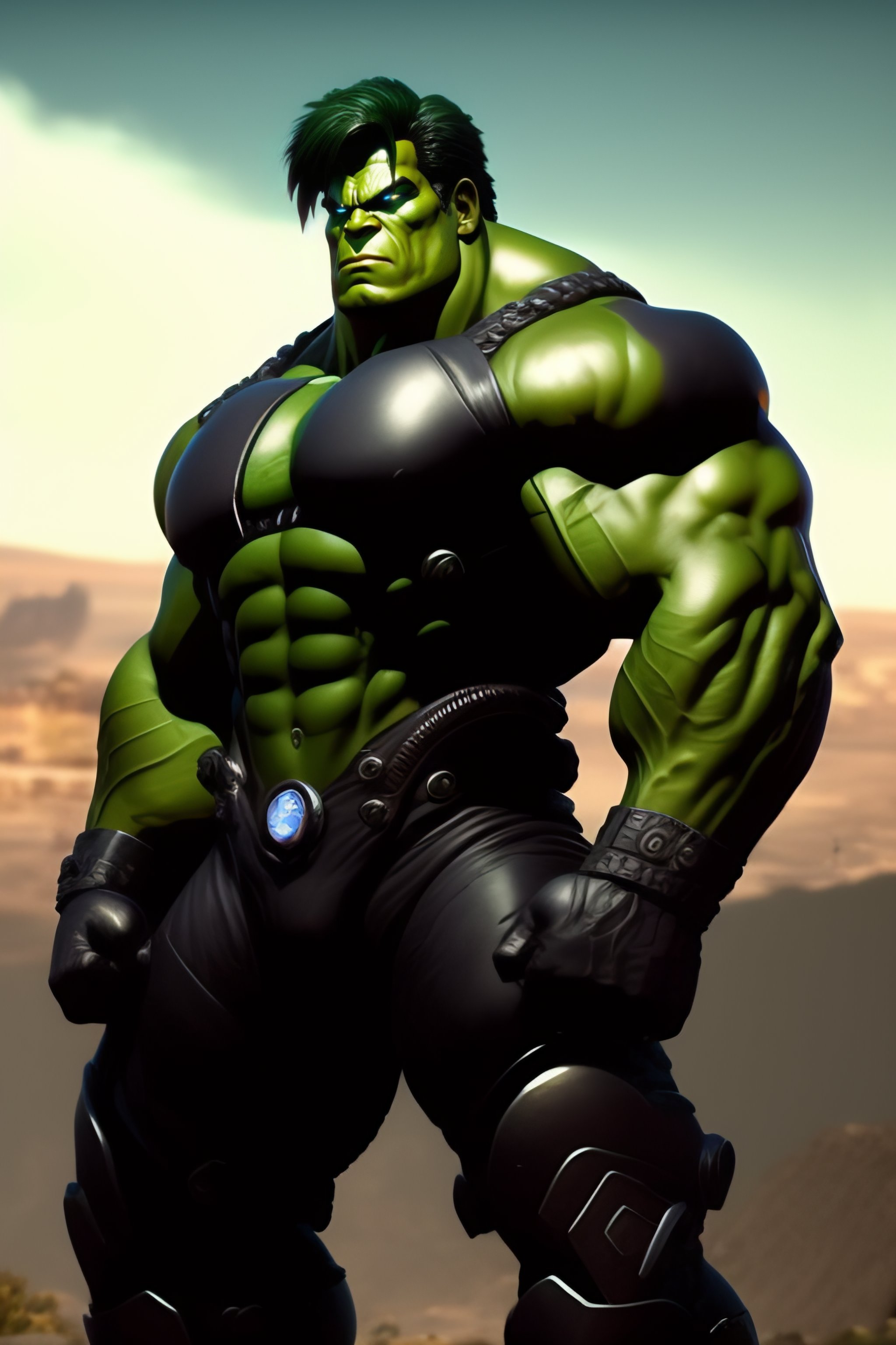 Lexica - The incredible hulk in fallout power armor