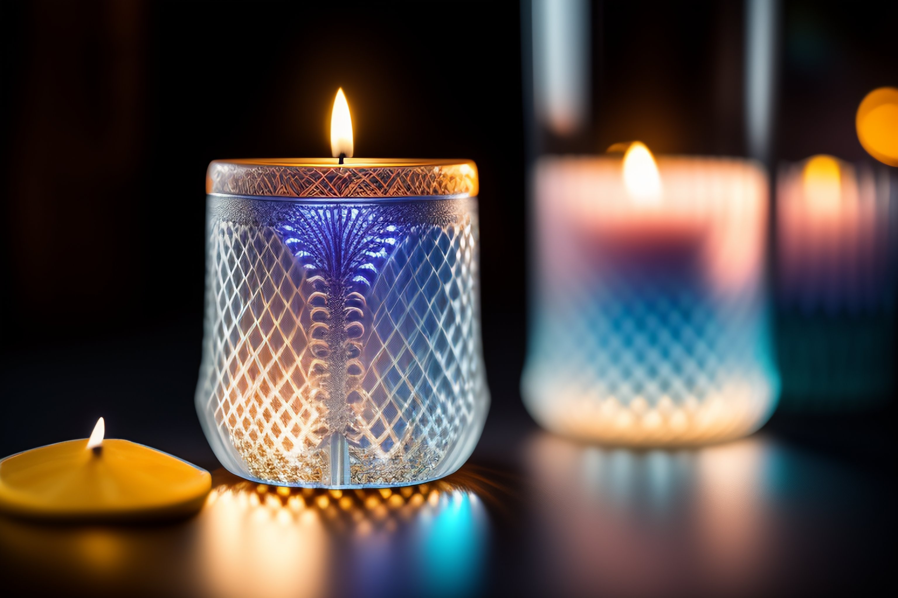 Lexica - A candle designed by Rene Lalique, transparent glass with ...