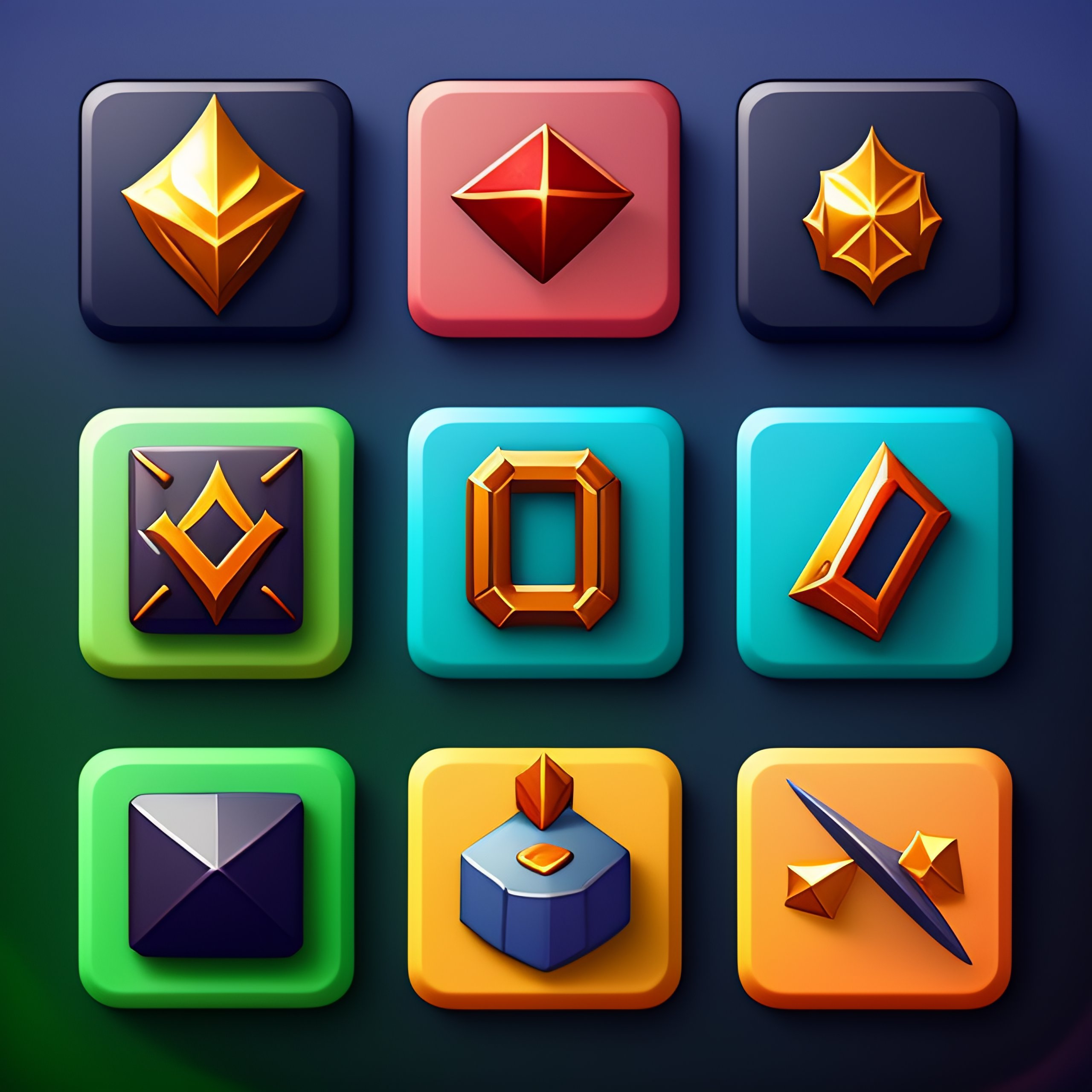 Lexica - Stylized RPG game icons hero