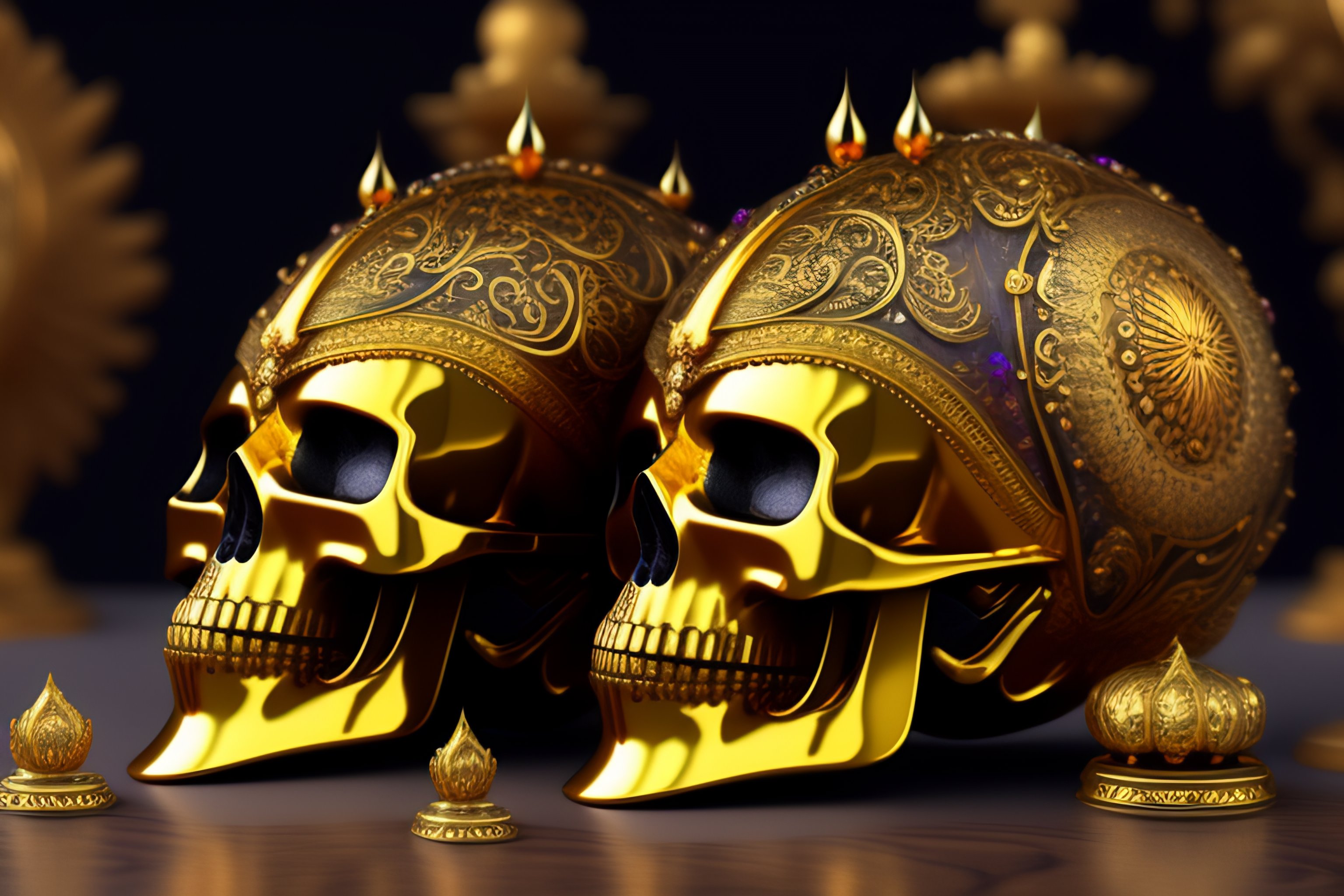 Lexica - A beautiful esoteric style rendition of one skull with armor ...