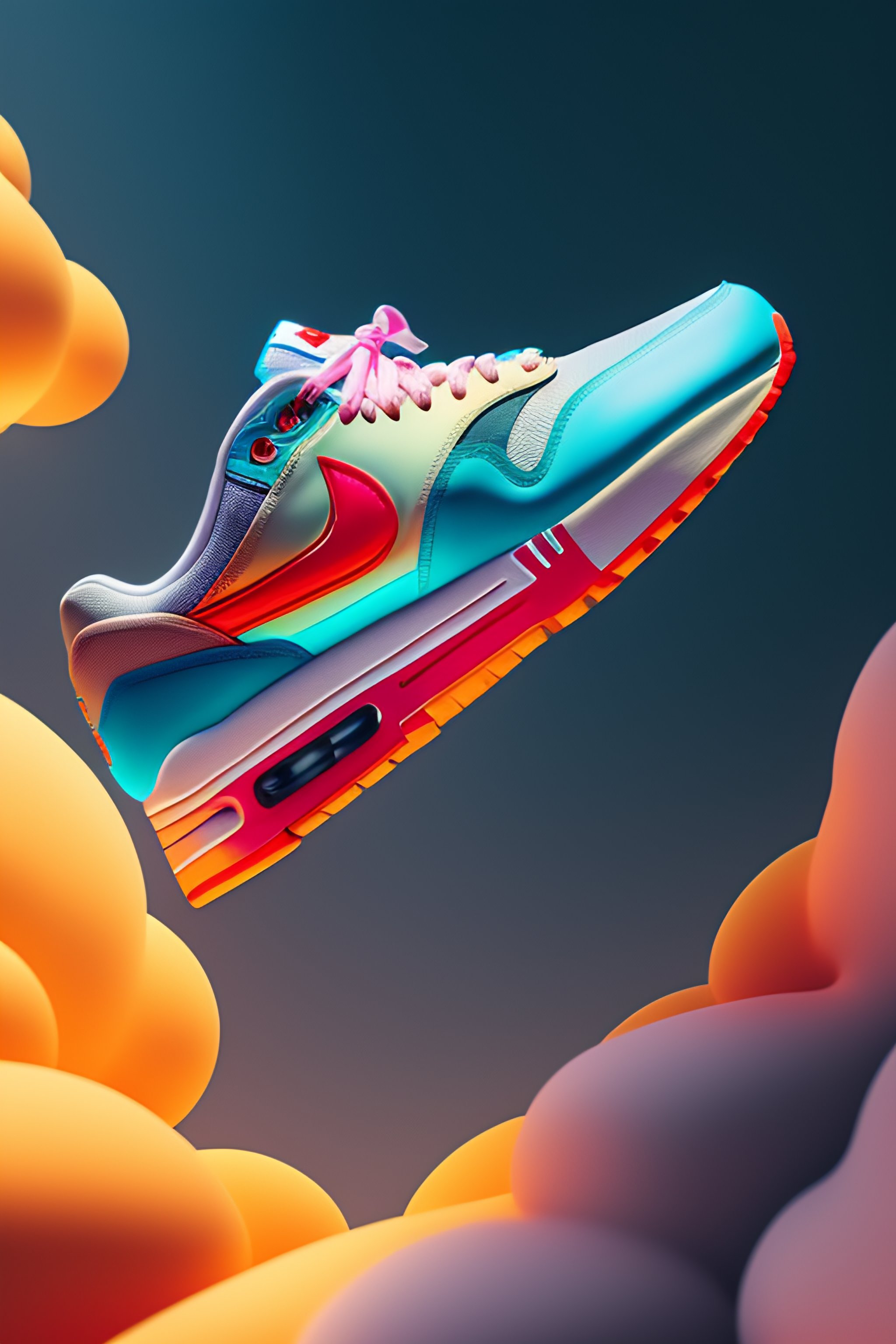 Lexica - Excellent painted isometric view of 'nike air max 1', high ...