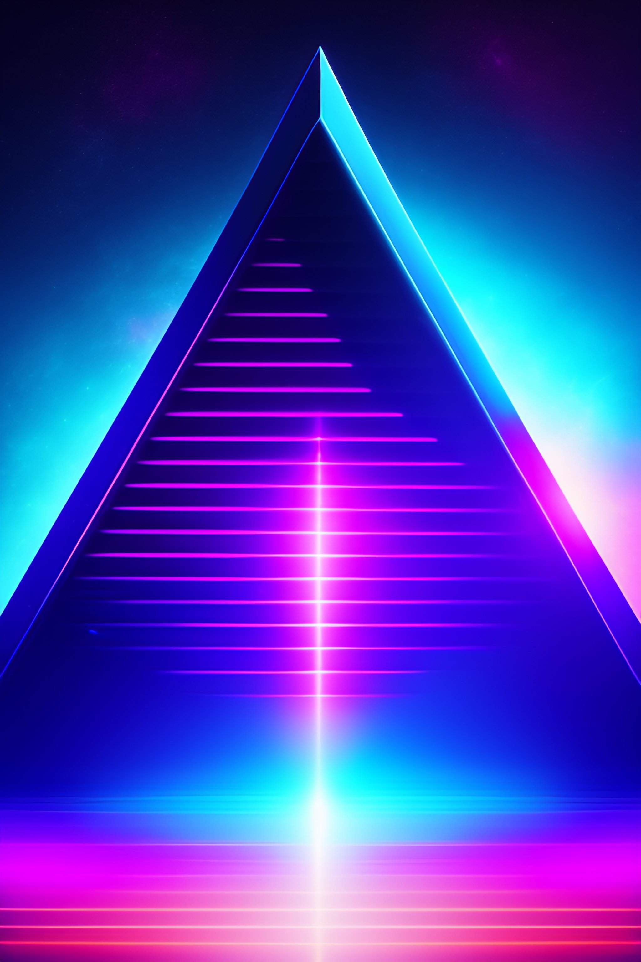 Lexica - Synthwave obelisk background, sharp focus,