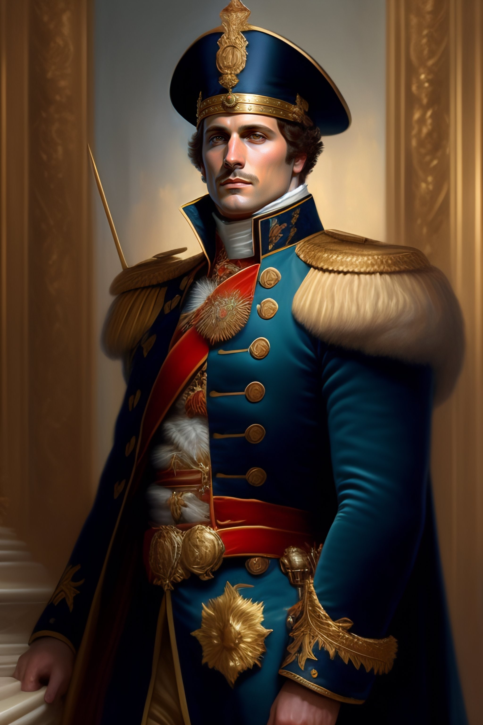 Lexica - Napoleon Bonaparte as a fantasy D&D character, portrait art by ...