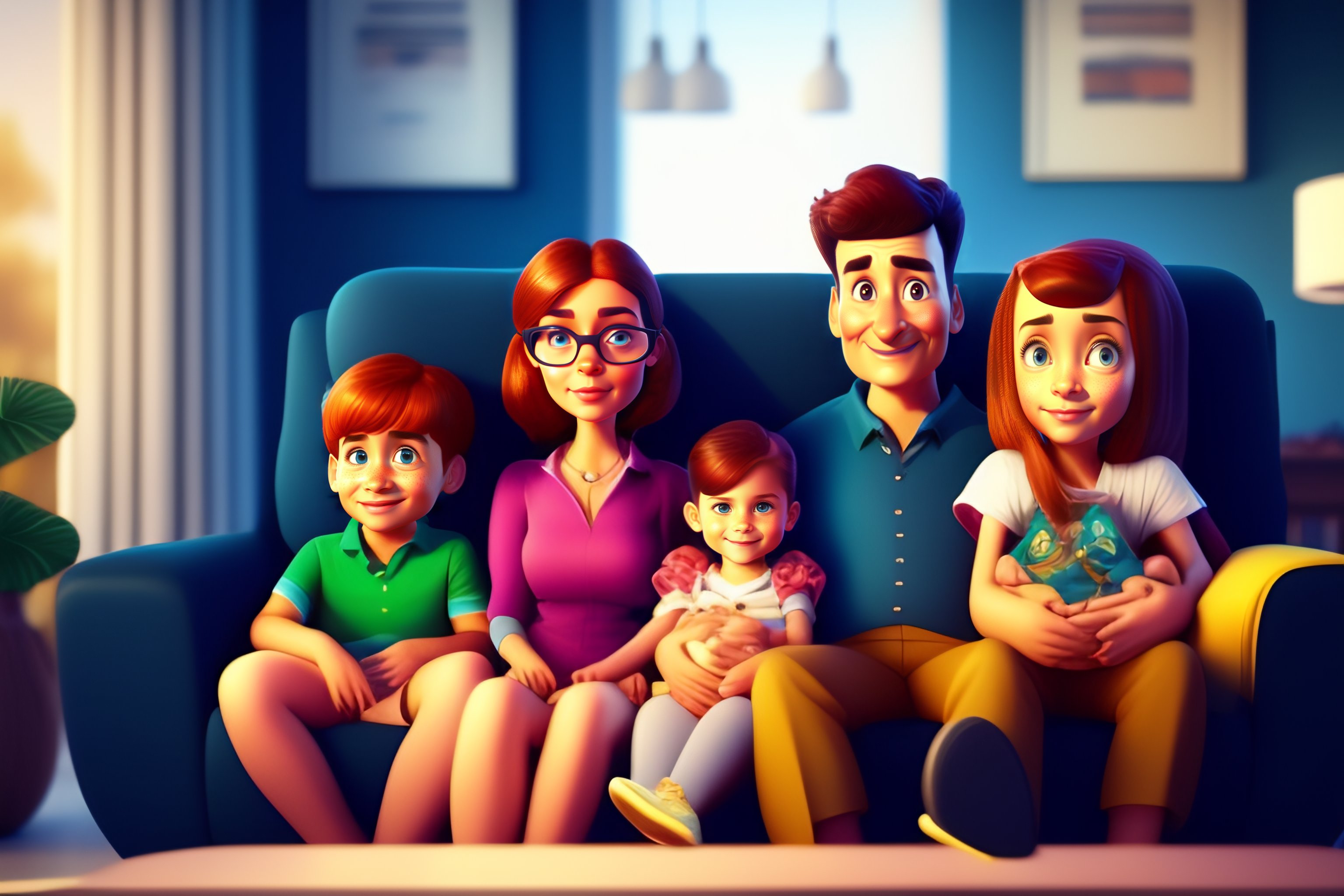 Lexica - A family of European appearance, mom, dad, daughter and son ...