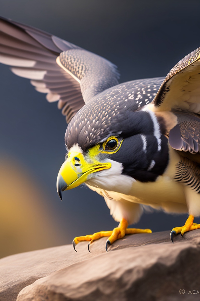 Lexica - The peregrine falcon is the fastest bird, capable of diving at ...