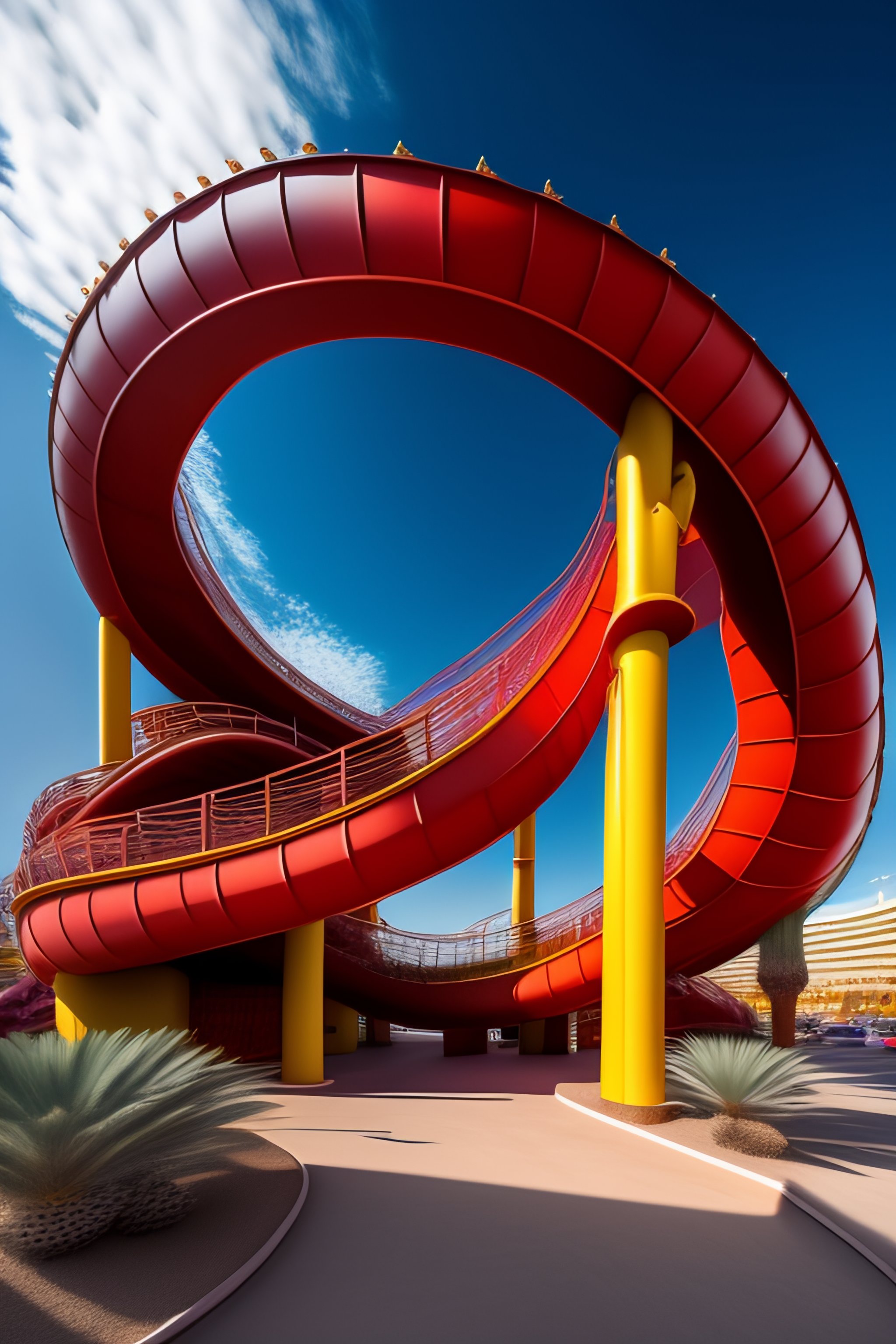 Roller Coaster Side View