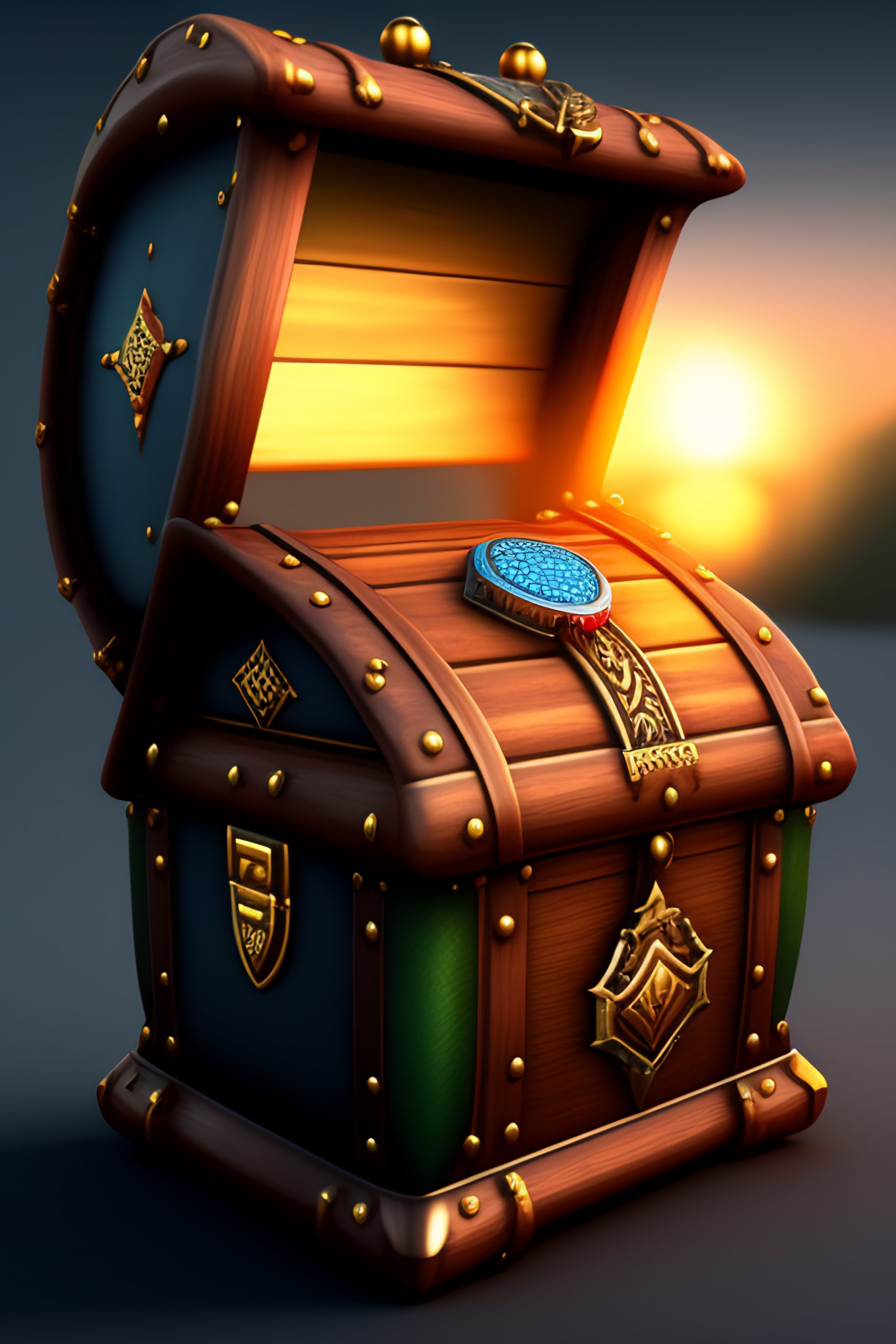 Lexica - 2d graphic, treasure chest