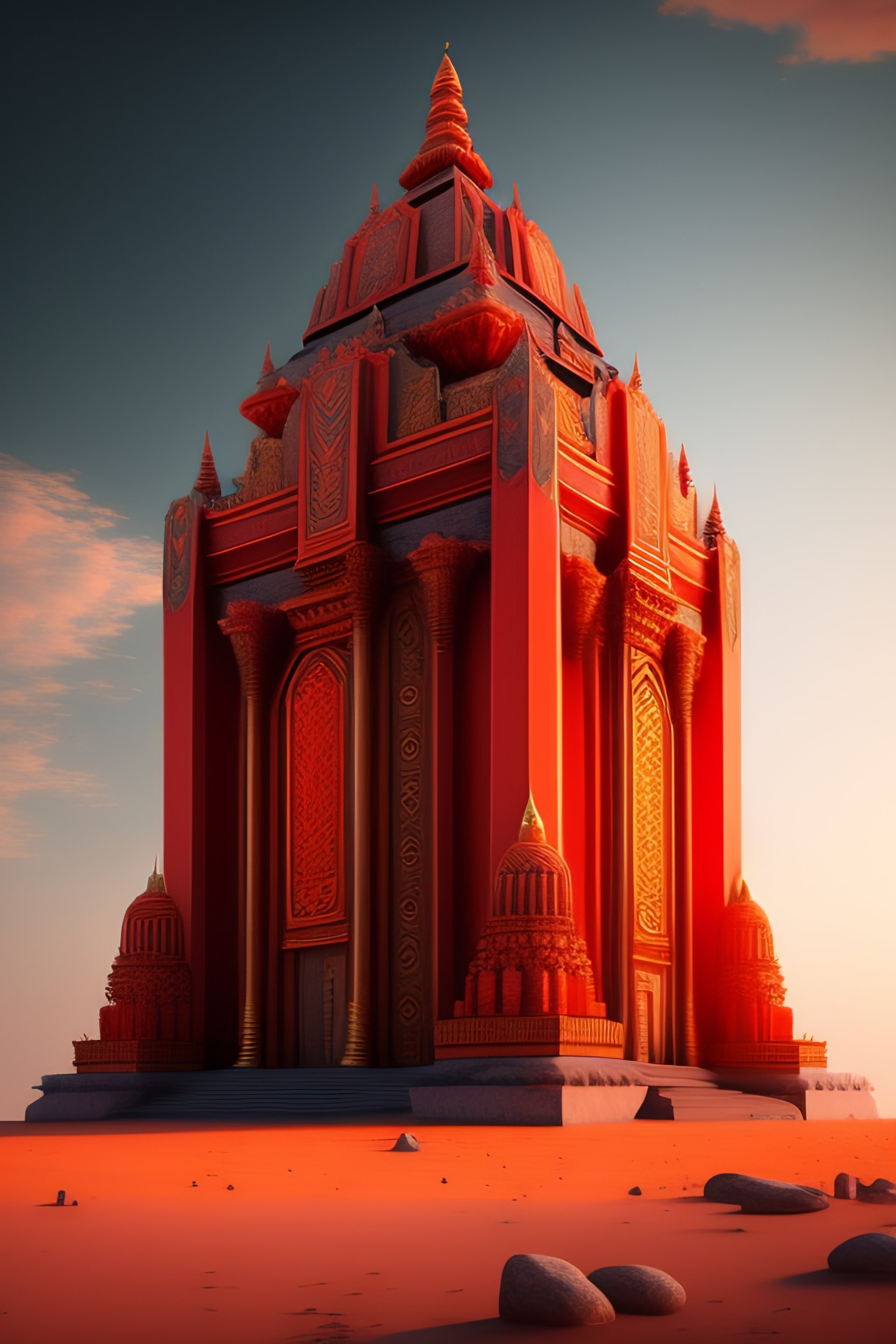 Lexica - Large scale ancient temple stone, huge and detailed towers ...