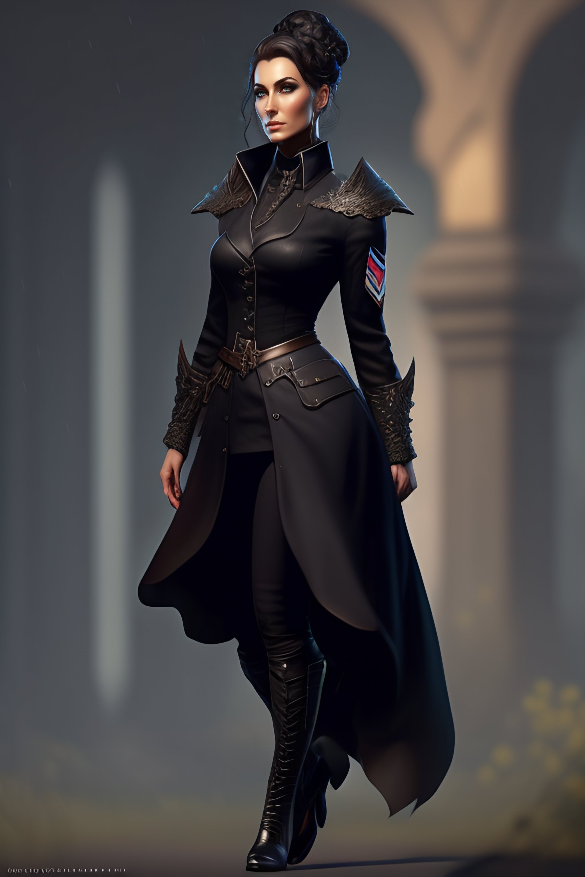 Lexica - Woman gothic necromancer summoner, Wolfenstein character ...