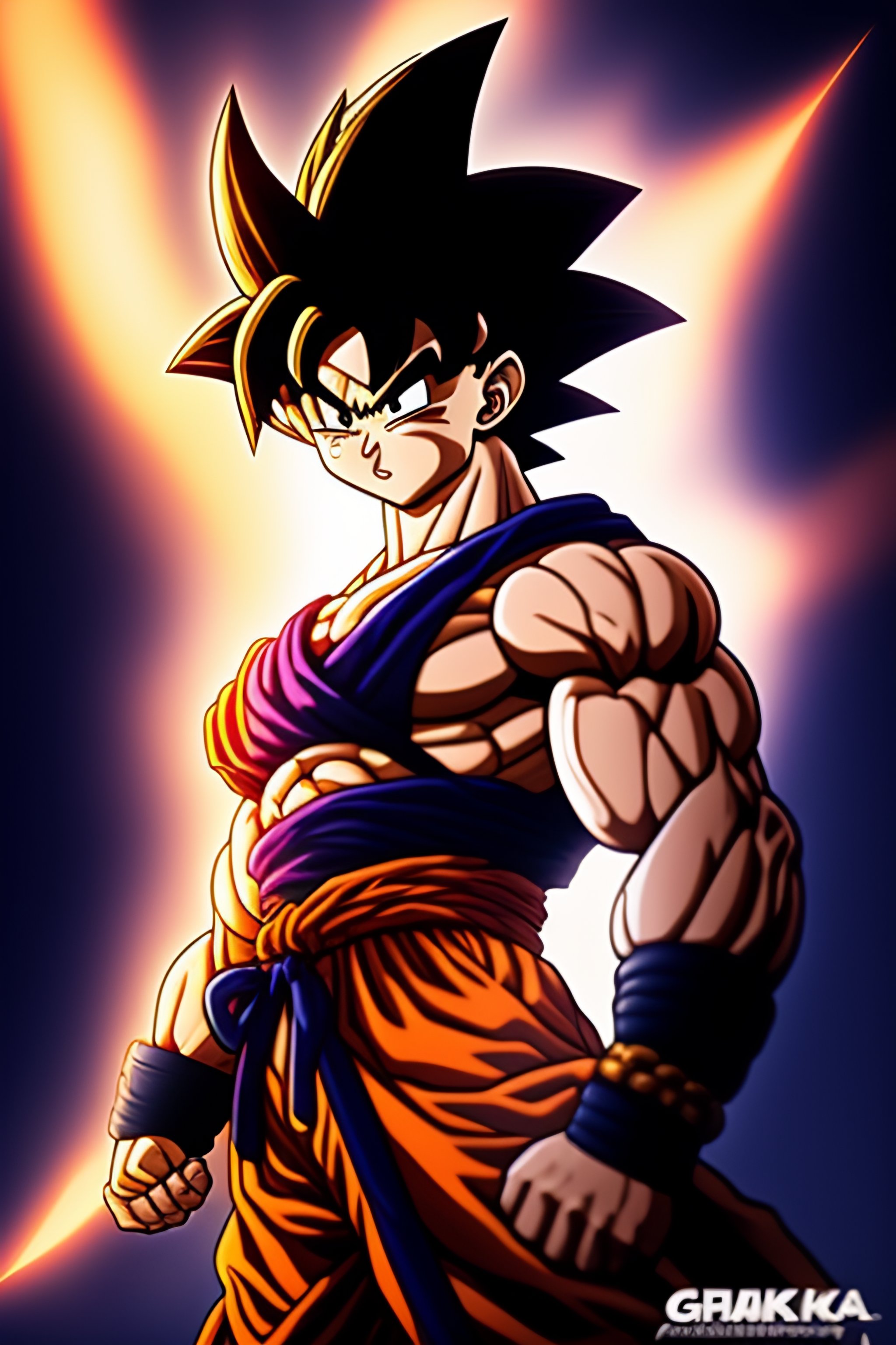 Lexica - Goku, ninja com uma espada