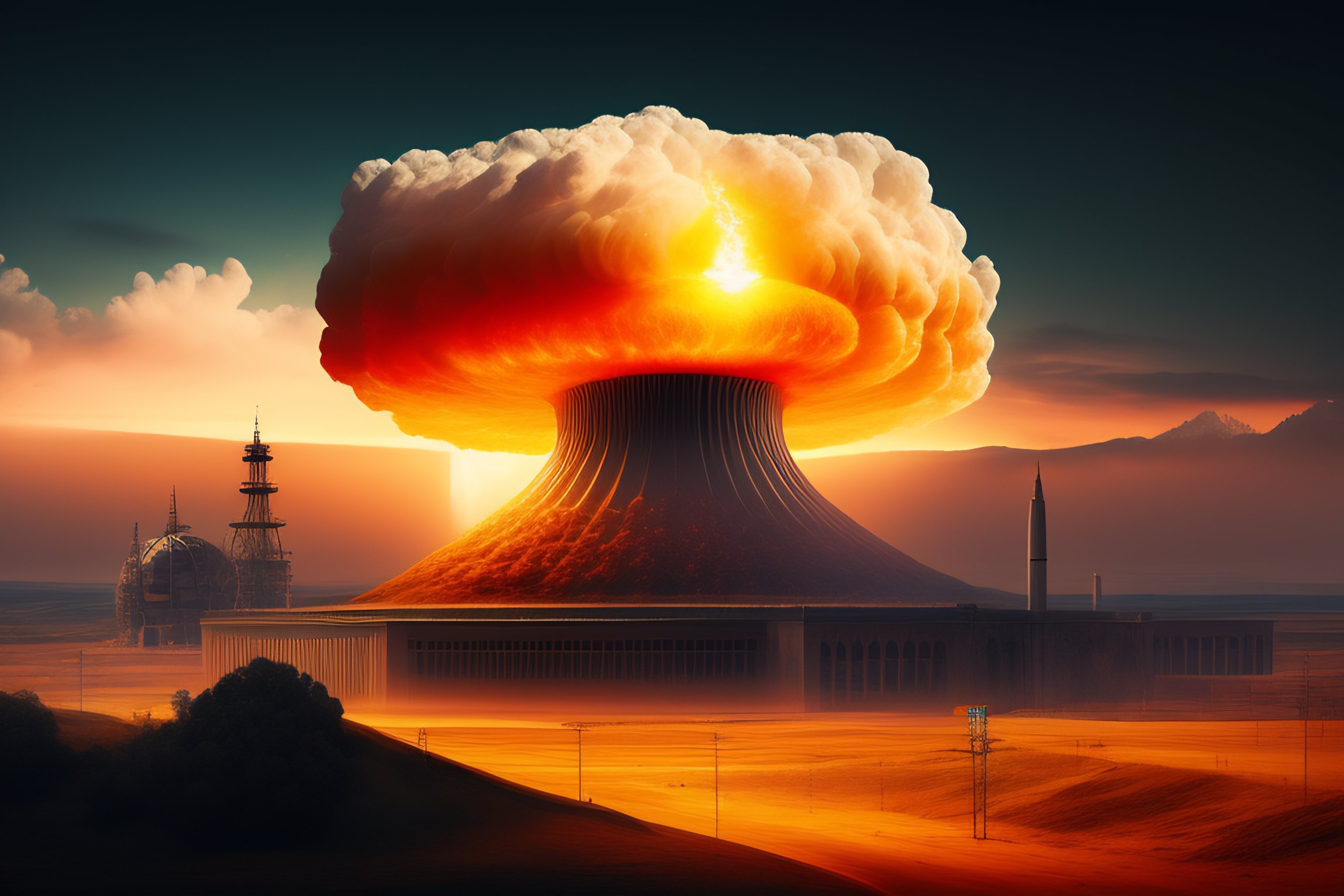 Lexica - Nuclear explosion in medieval city