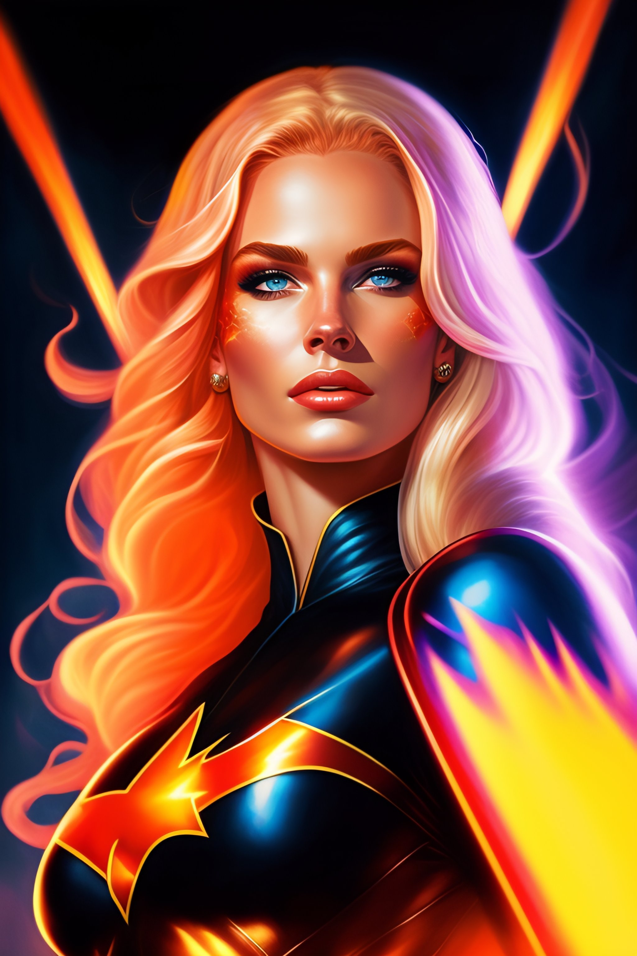 Lexica - Beautiful portrait of badass woman superhero, phil noto ...