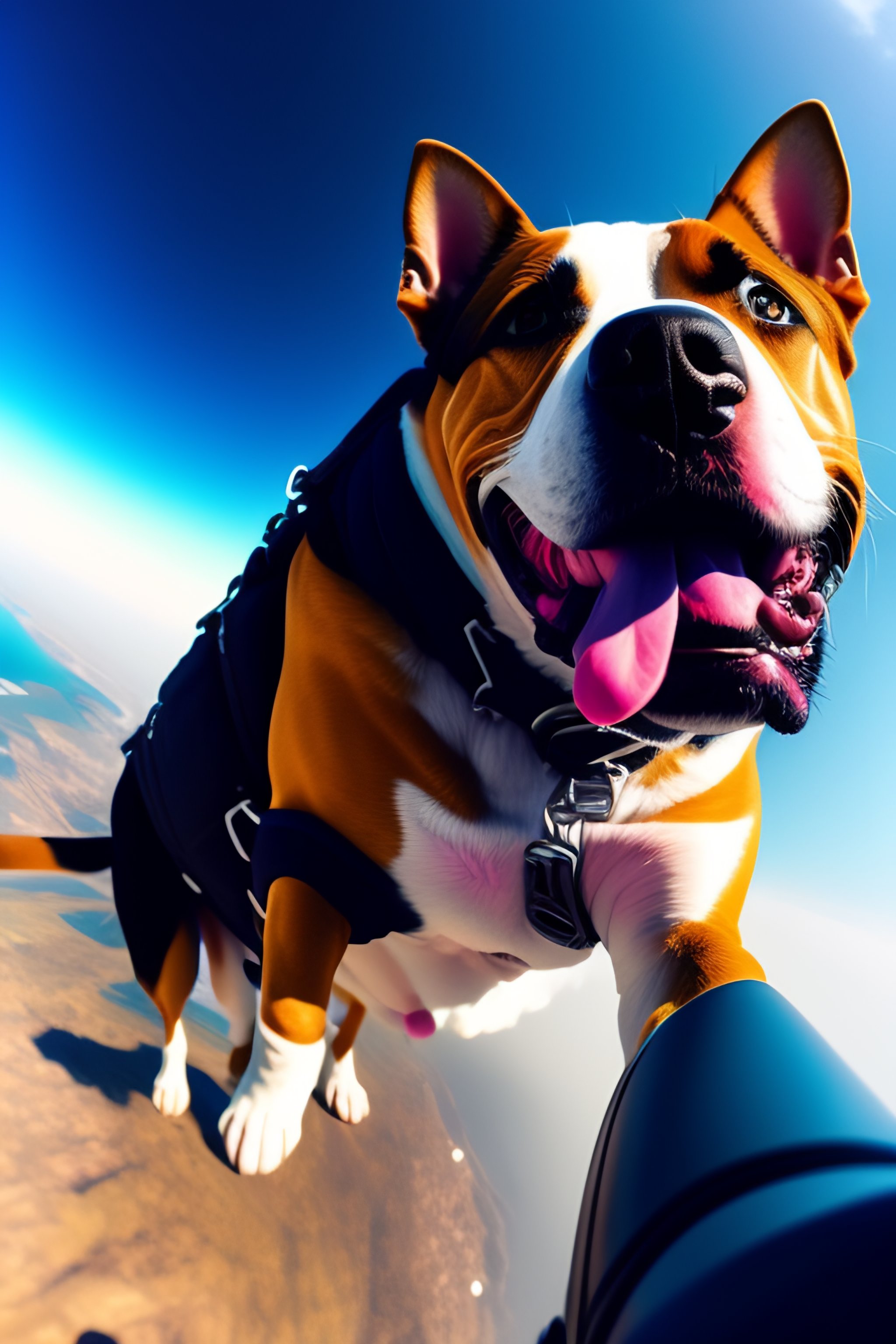 Lexica - A selfie while falling out of a plane without a parachute of a ...