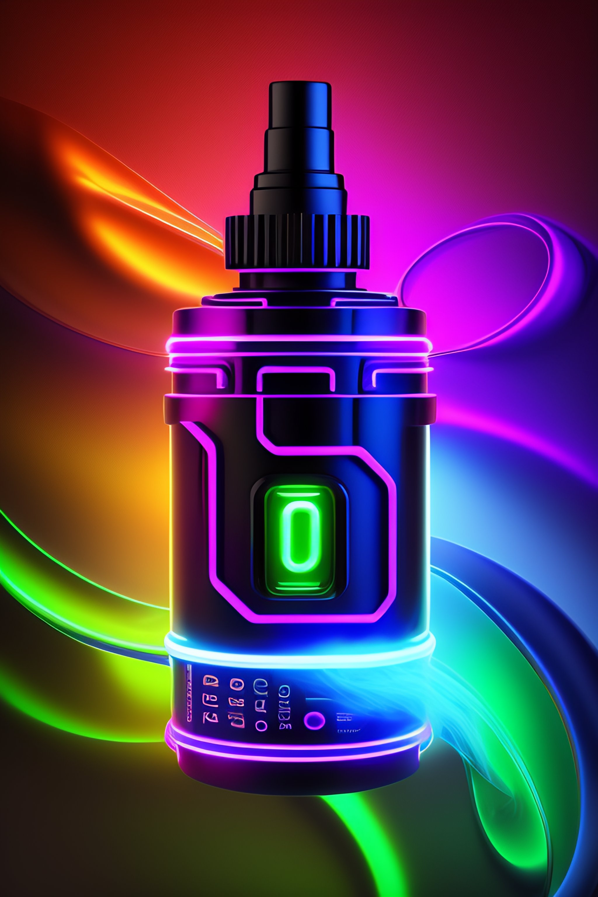 Lexica - Magic vape smoke desert neon cyber punk cybernetic logo