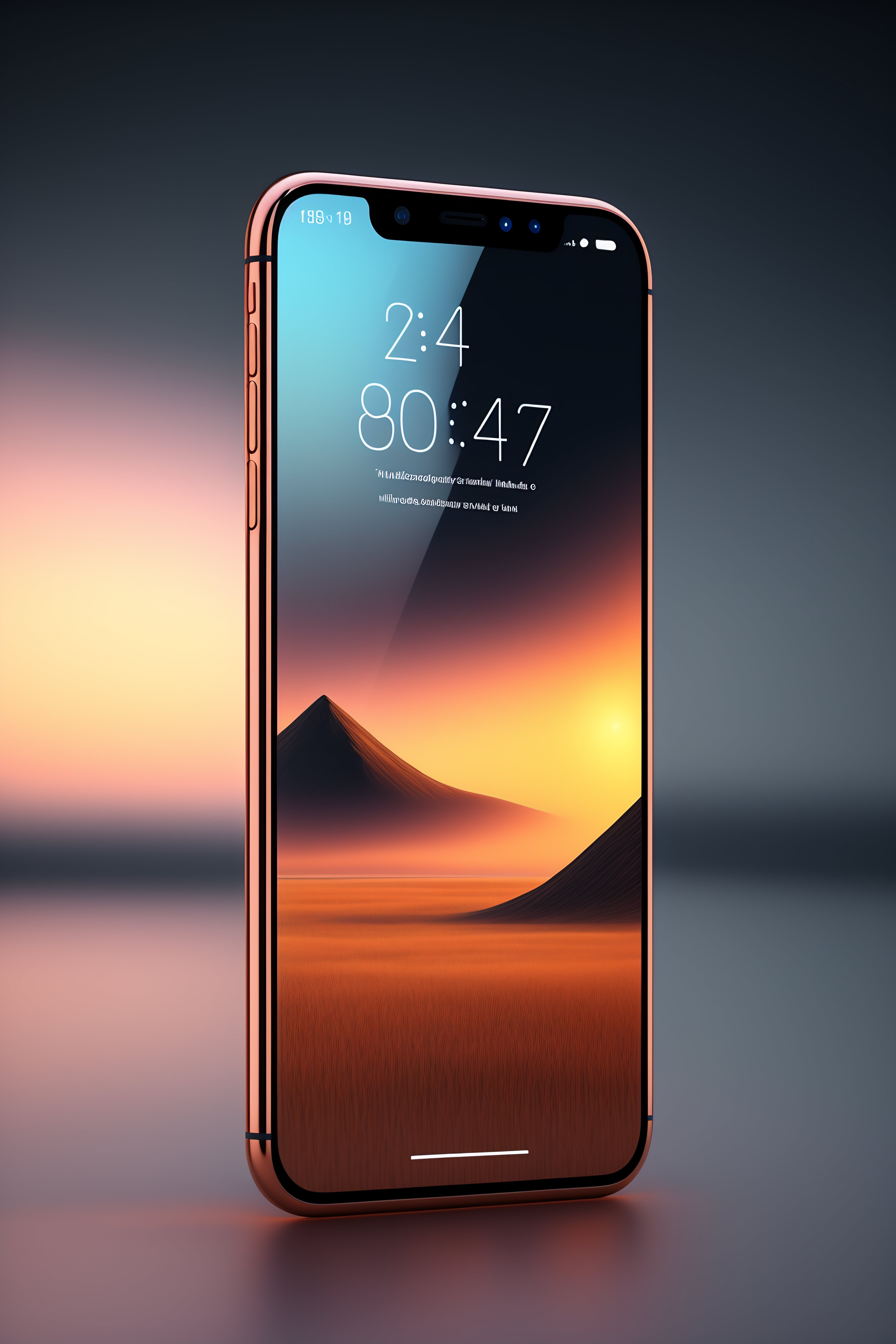 Lexica - A futuristic iphone rendered in 3d