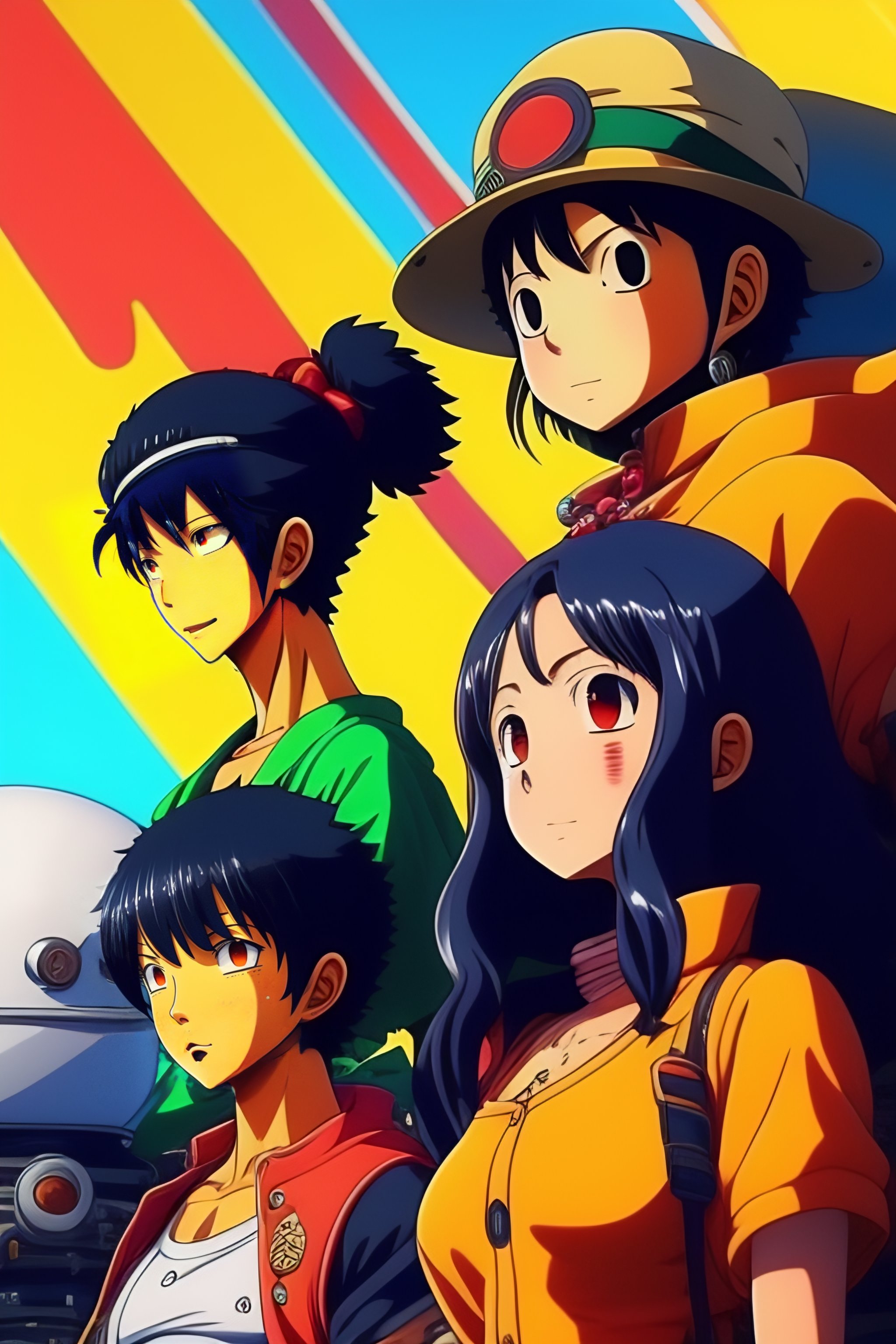 Lexica - One piece, studio ghibli, akira toriyama, james gilleard ...